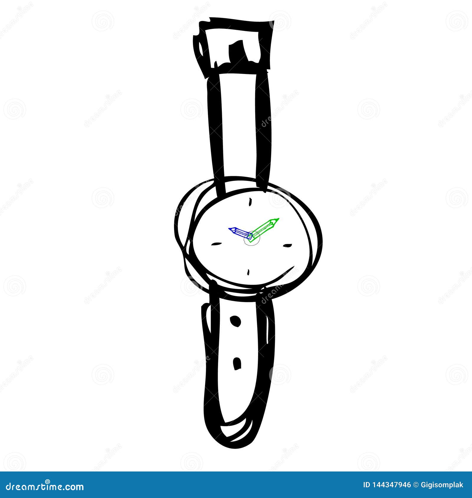 Sketch Of Watch Repair Shop: Effects Of Time On Collection Of Old ...