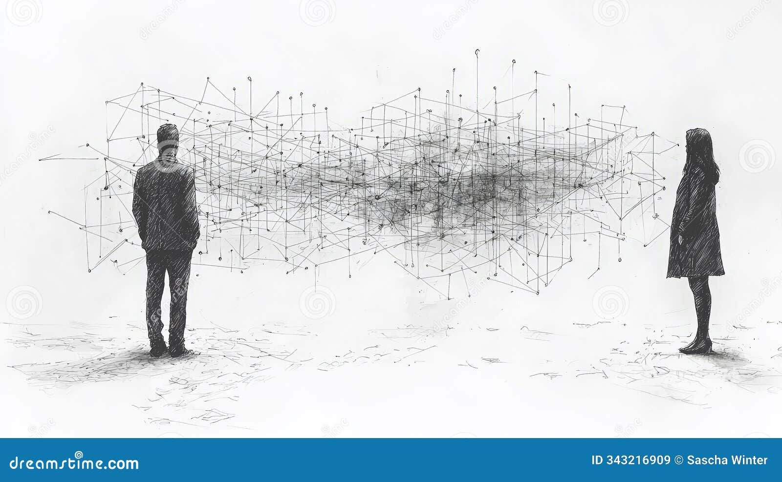 A Simple, Hand-drawn Diagram Illustrating the Communication Process ...