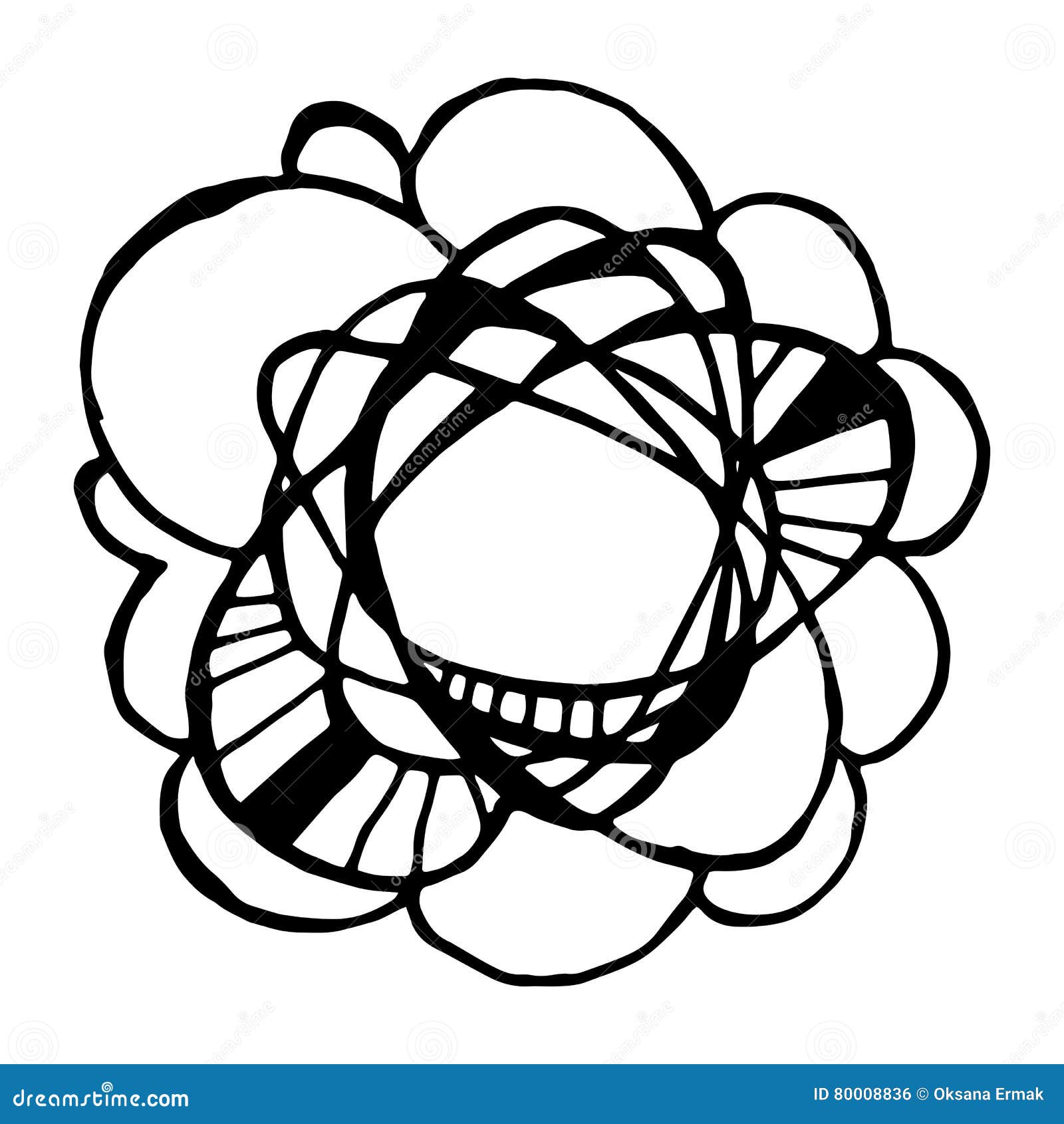 Simple Hand Drawn Doodle Circle Template Stock Vector - Illustration of ...
