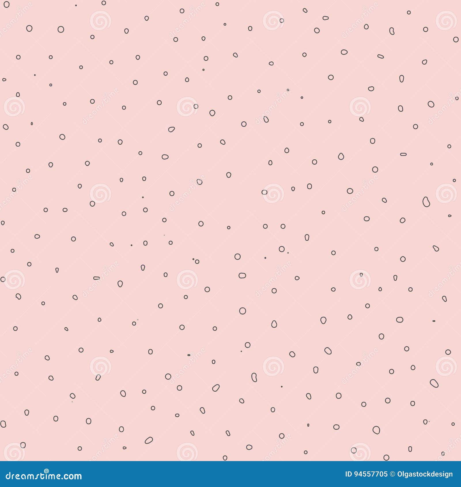 Simple Hand Drawn Drops on Pink Background. Vector Stock Vector ...