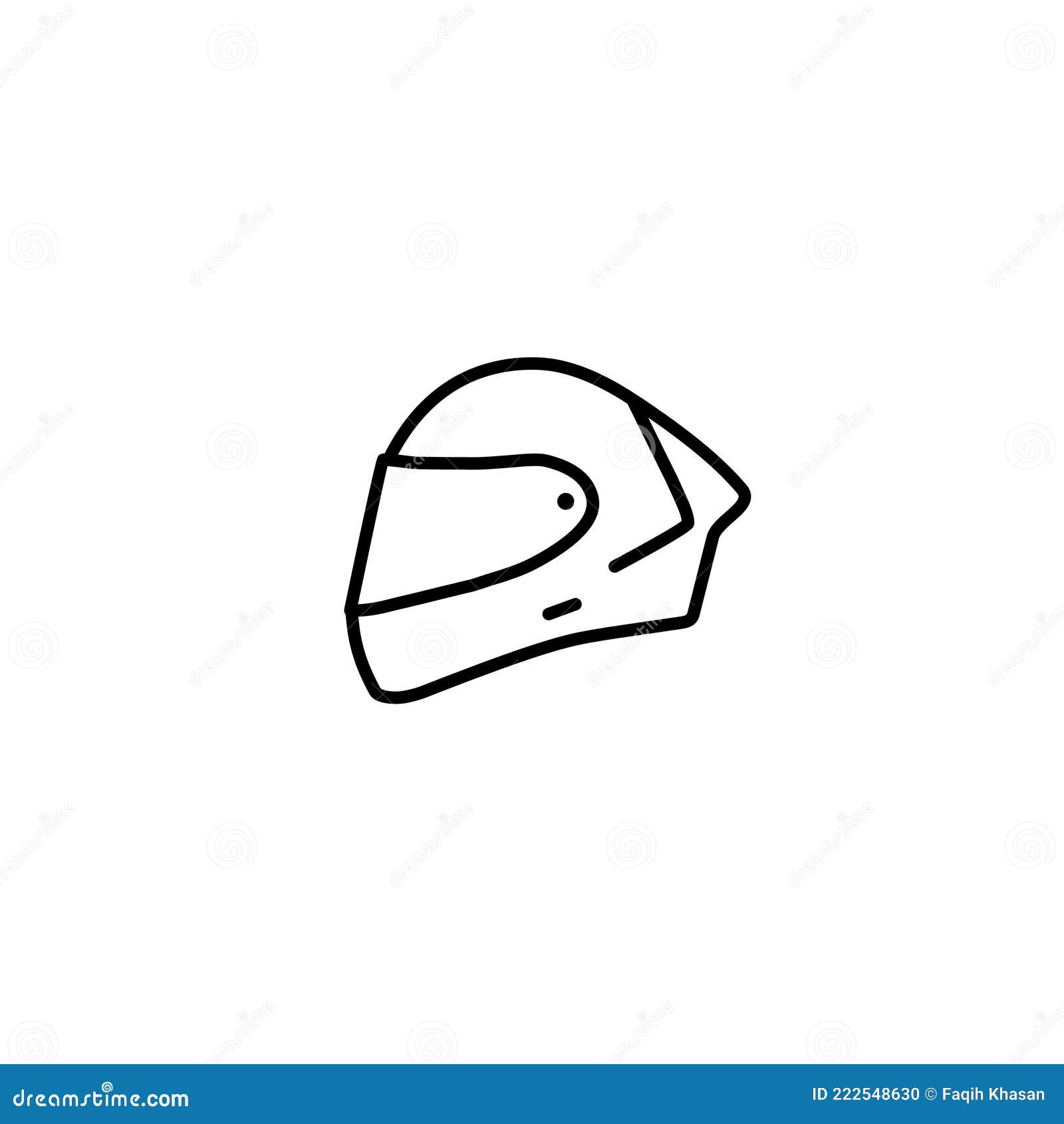 Simple Hand Drawn Helmet Vector Stock Vector - Illustration of cartoon ...