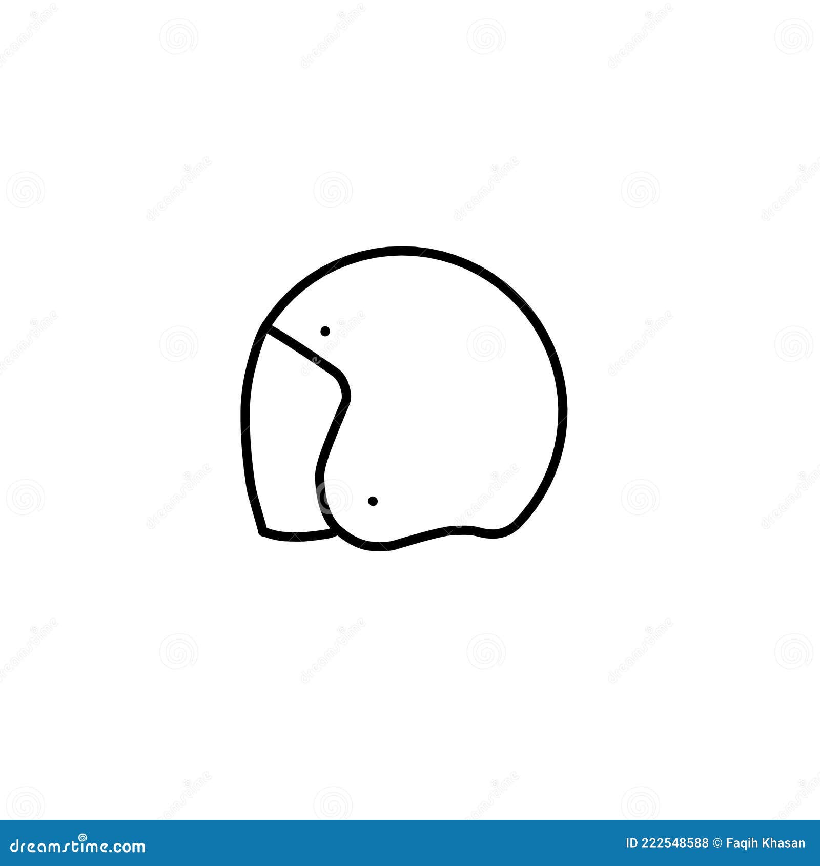 Simple Hand Drawn Helmet Vector Stock Vector - Illustration of simple ...