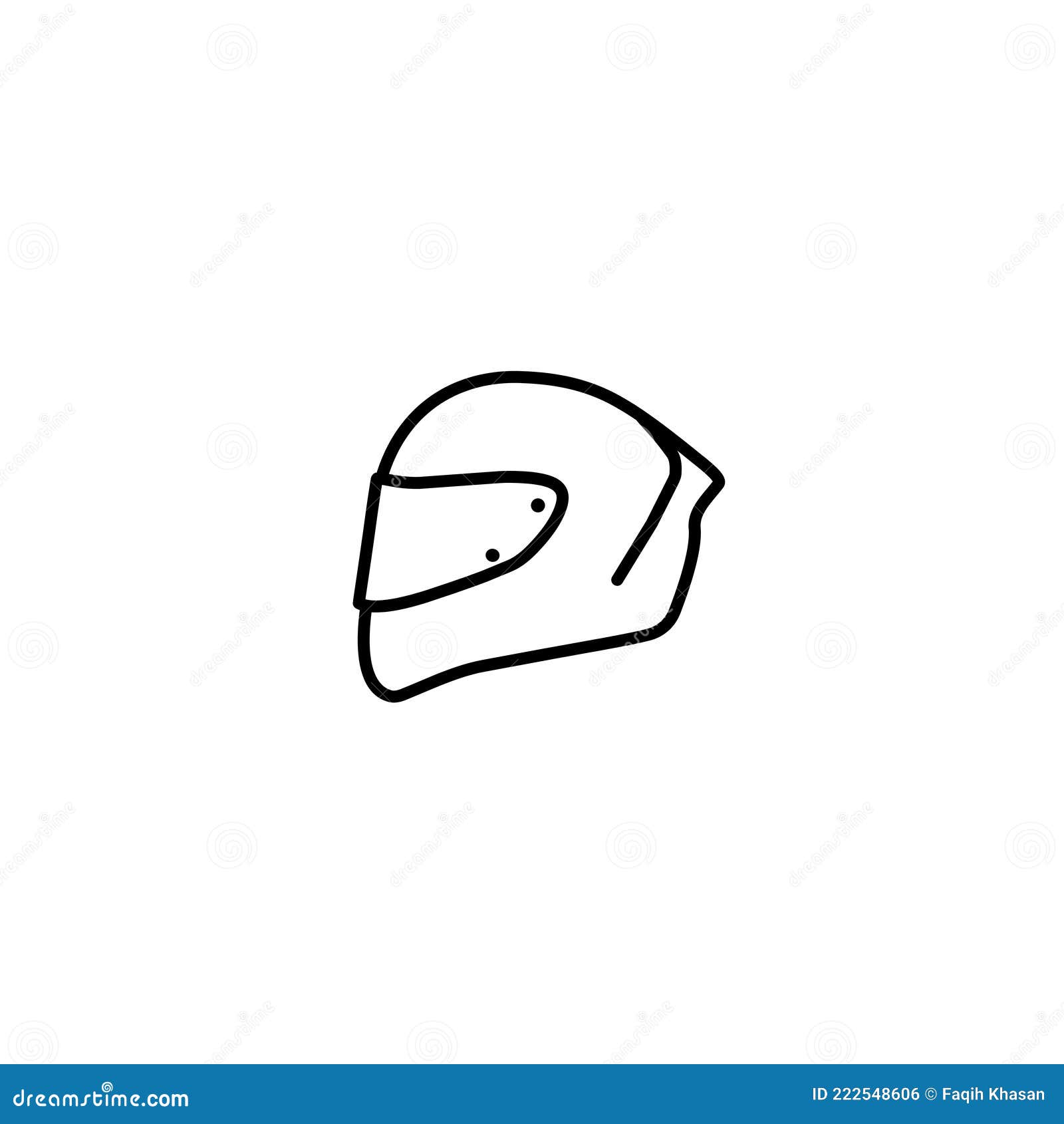 Simple Hand Drawn Helmet Vector Stock Vector - Illustration of drawing ...