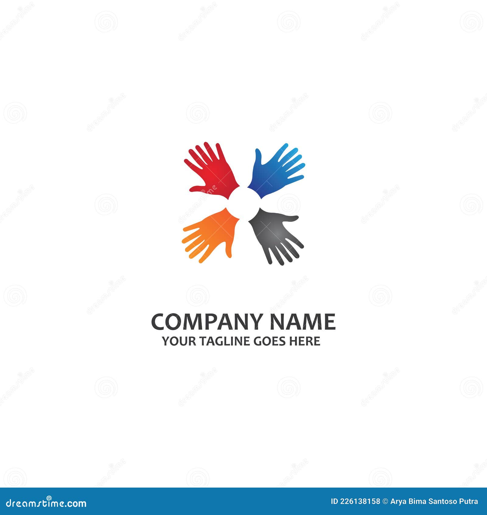 Simple Hand Icon Vector Logo Stock Illustration - Illustration of ...