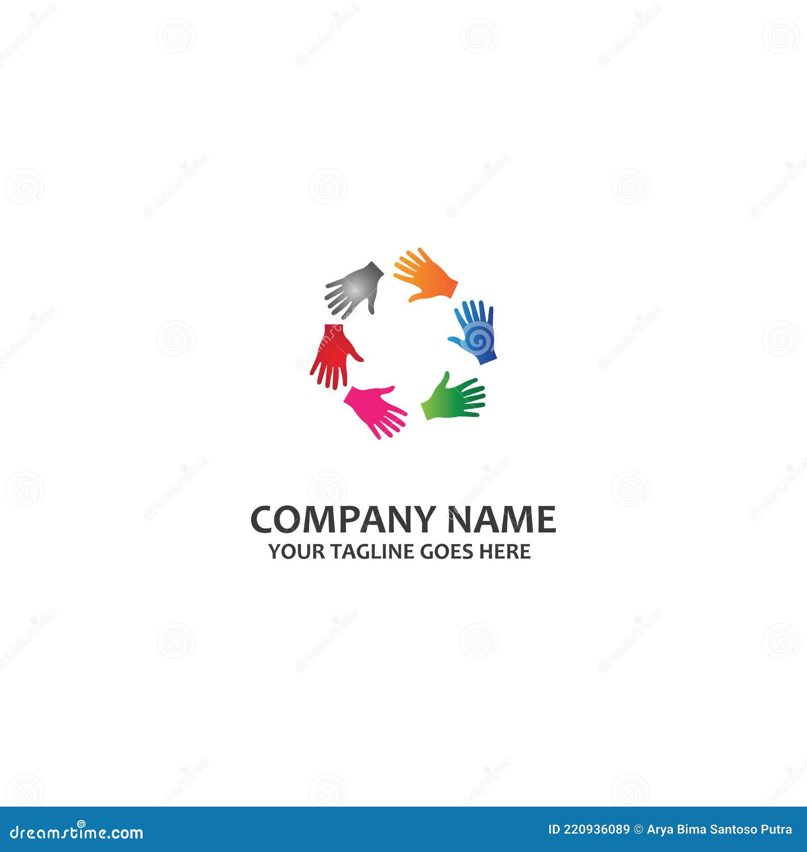 Simple Hand Icon Vector Logo Stock Vector - Illustration of pinch ...
