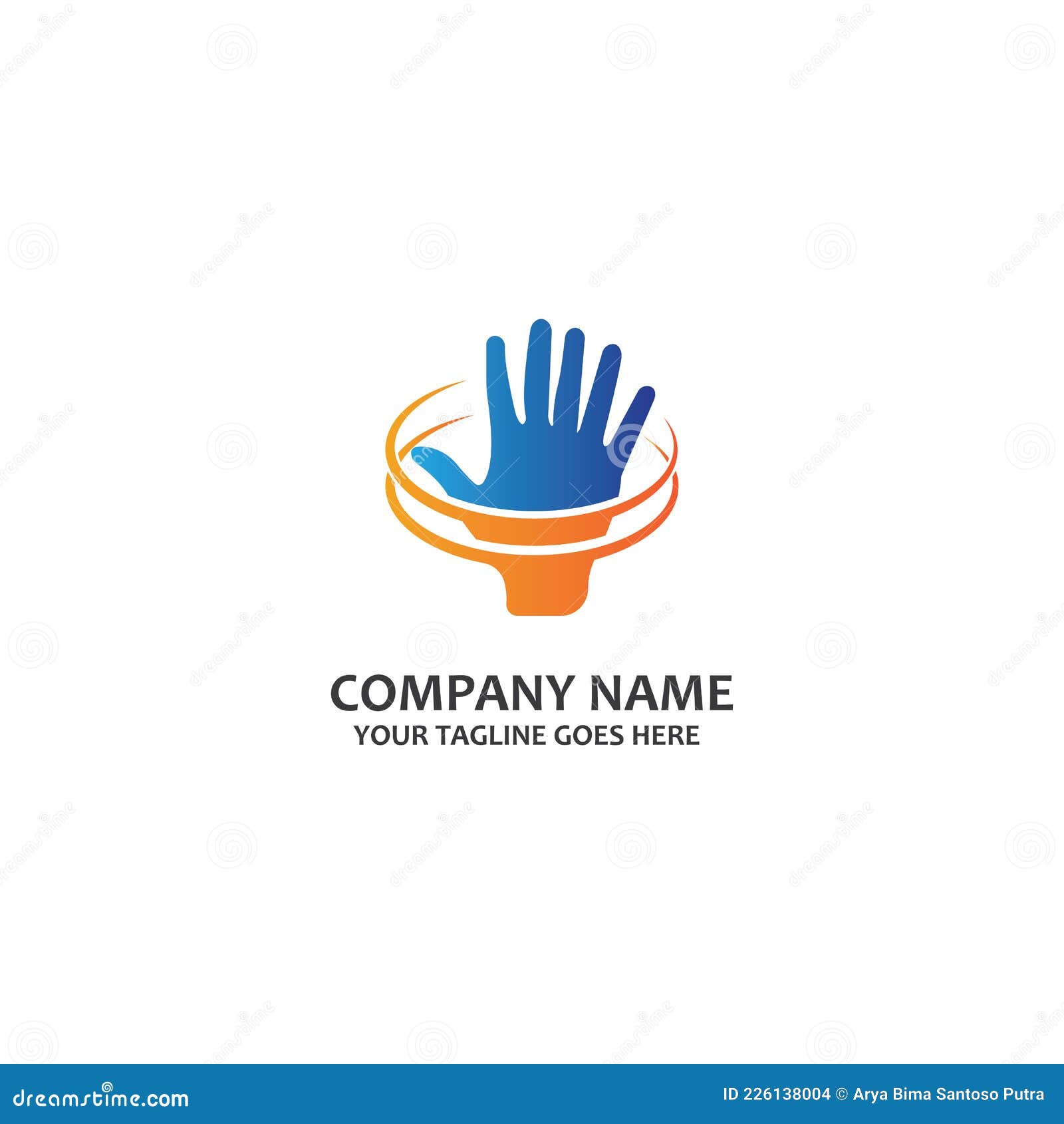 Simple Hand Icon Vector Logo Stock Illustration - Illustration of open ...
