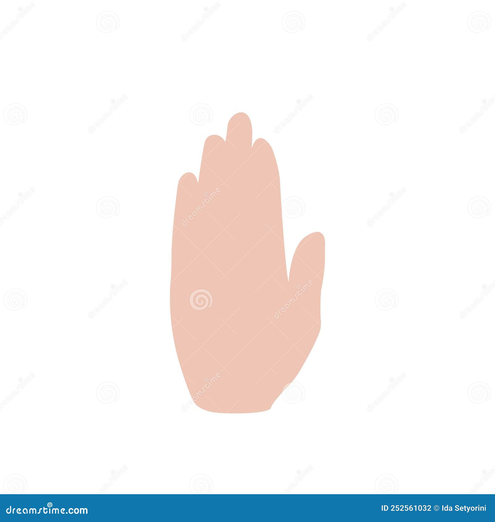 Simple Hand Logo Vector Template Stock Illustration - Illustration of ...