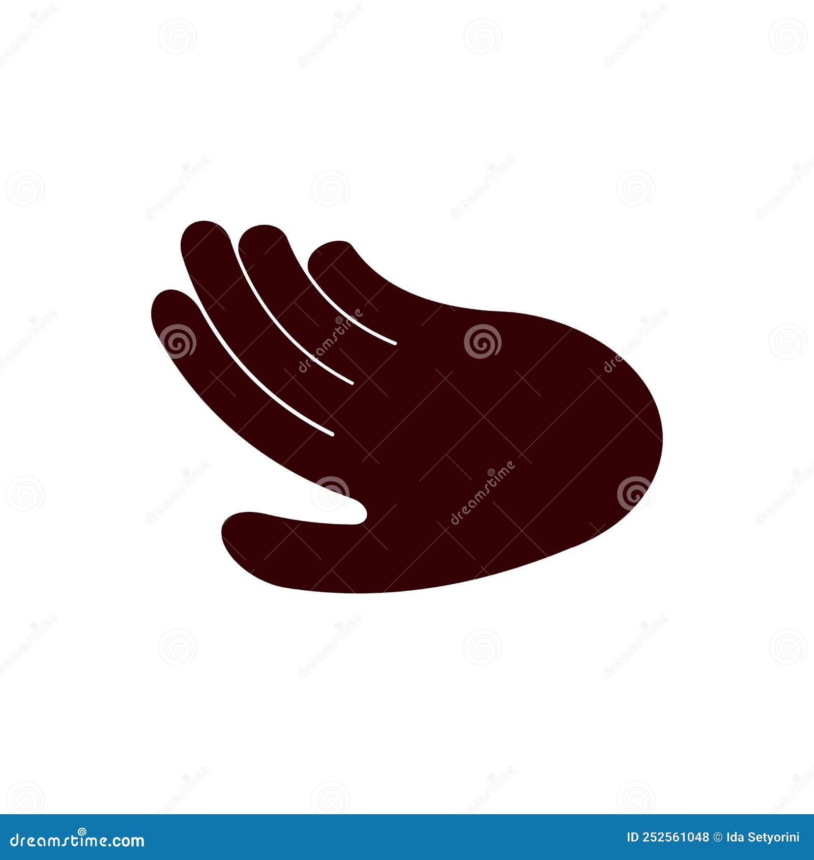 Simple Hand Logo Vector Template Stock Illustration - Illustration of ...
