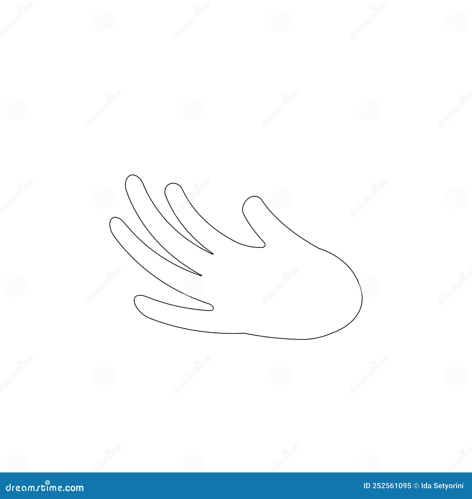 Simple Hand Logo Vector Template Stock Illustration - Illustration of ...