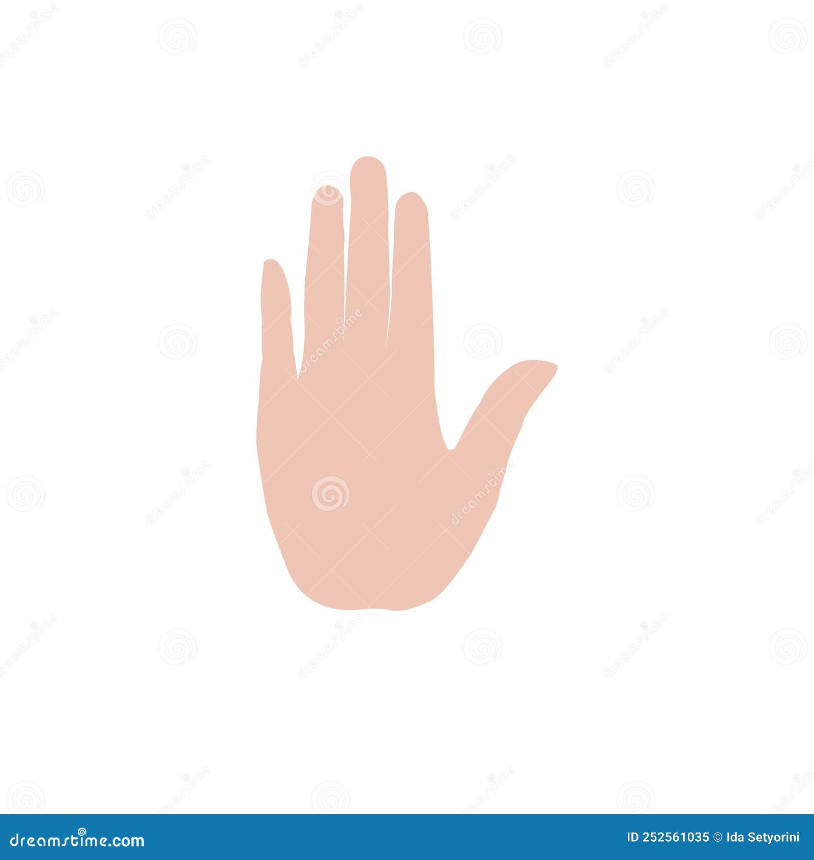Simple Hand Logo Vector Template Stock Illustration - Illustration of ...