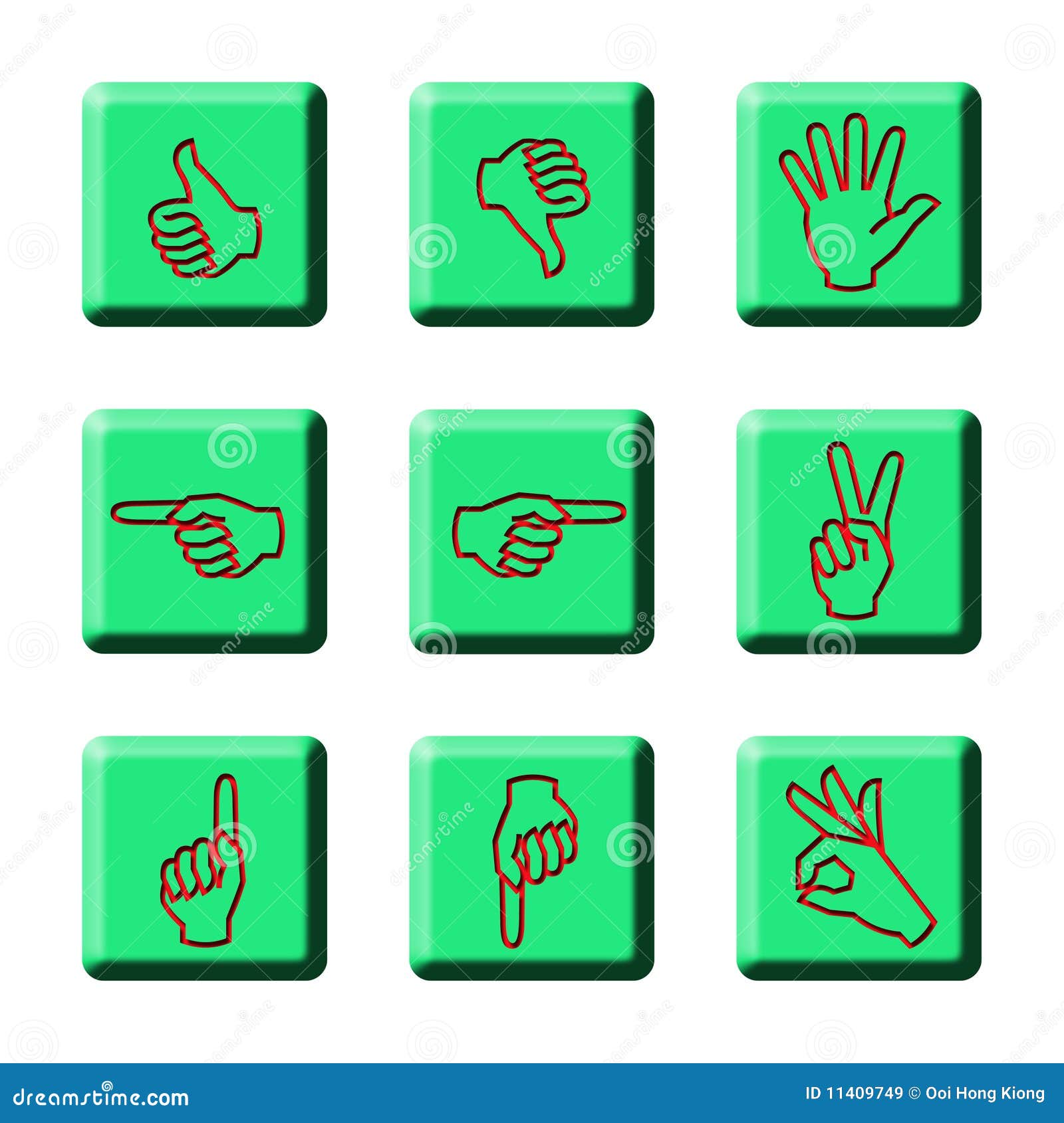 Simple Hand Signages stock illustration. Illustration of communicate ...