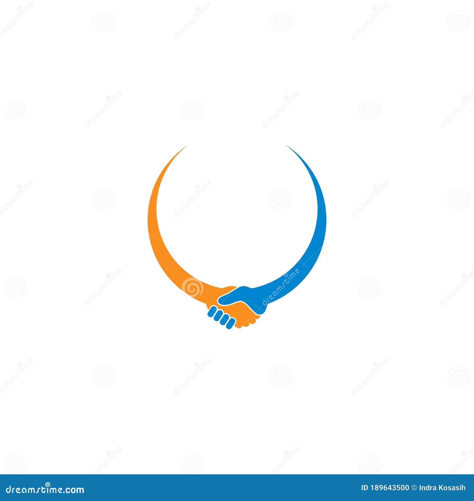 Simple Handshake Logo Vector Icon Illustration Stock Vector ...