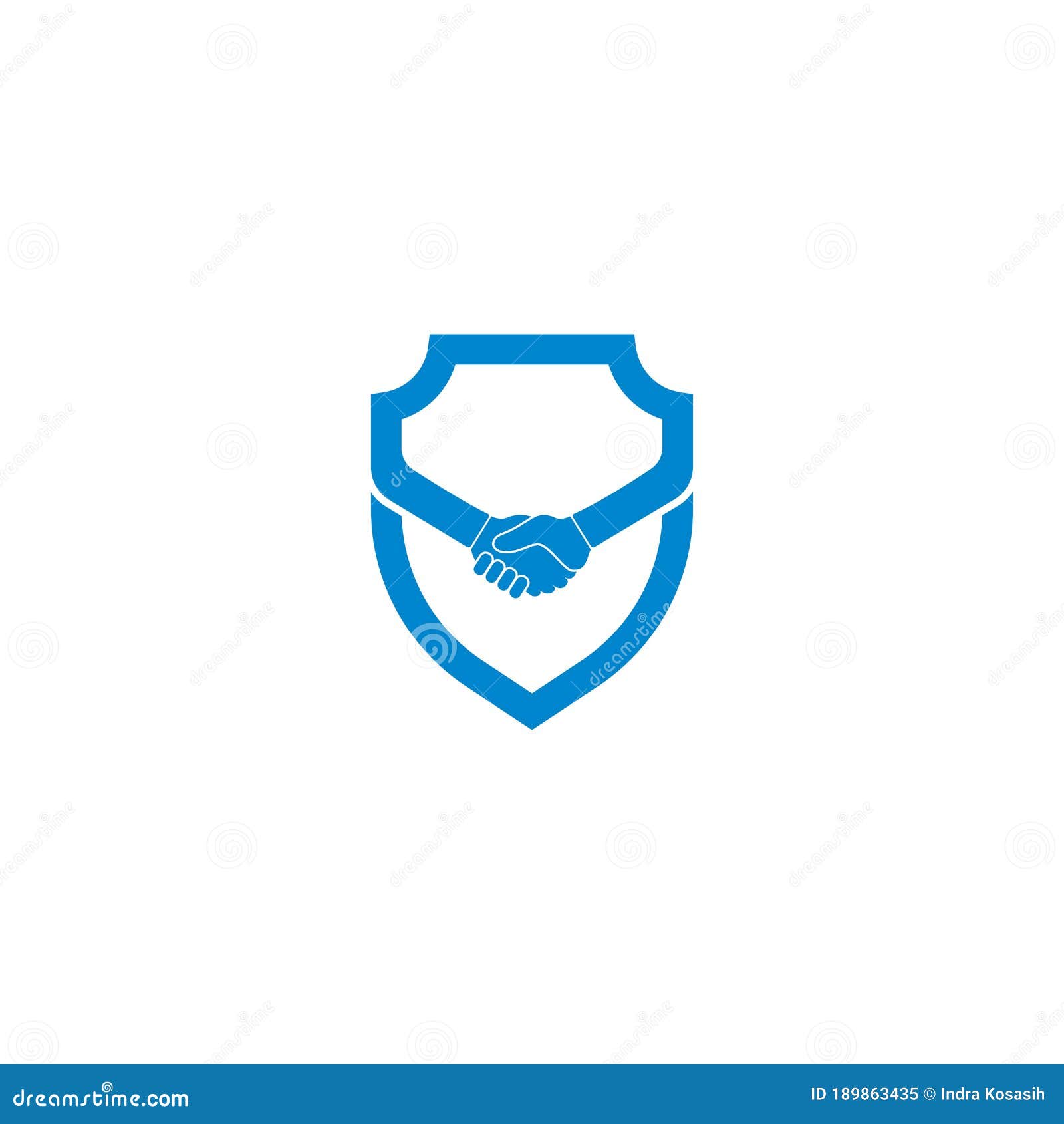 Simple Handshake Logo Vector Icon Illustration Stock Vector ...