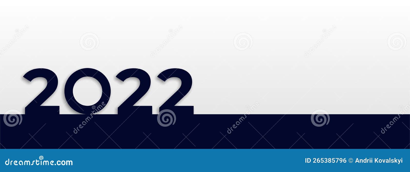 Simple 2022 Happy New Year Design in Minimalist Style Stock ...