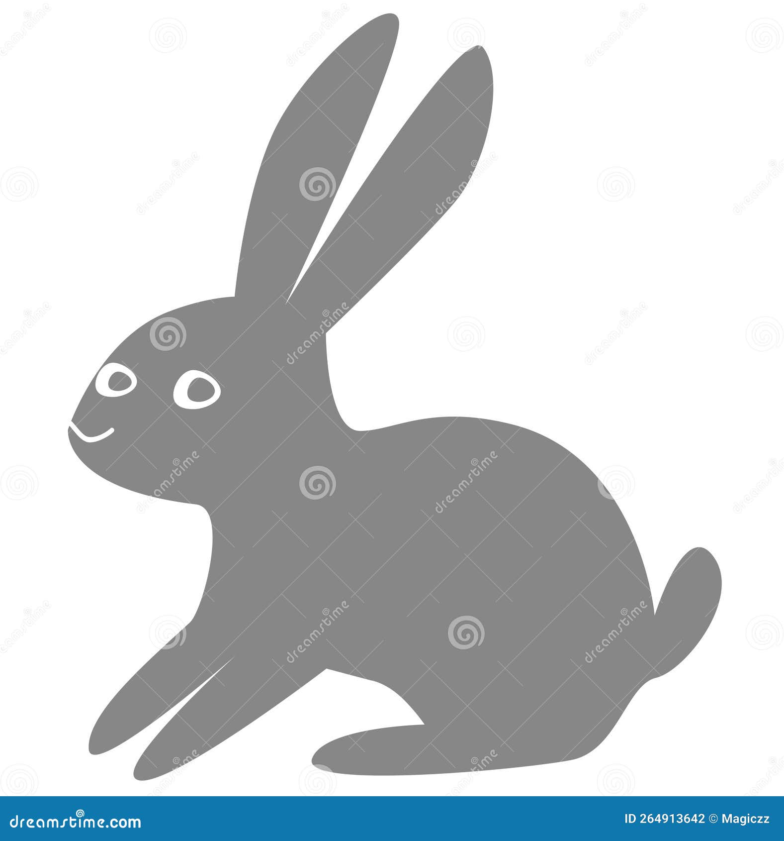 Simple Hare for Logo, Emblems Stock Vector - Illustration of jump ...