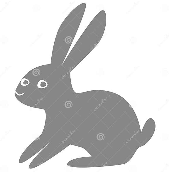 Simple Hare for Logo, Emblems Stock Vector - Illustration of jump ...