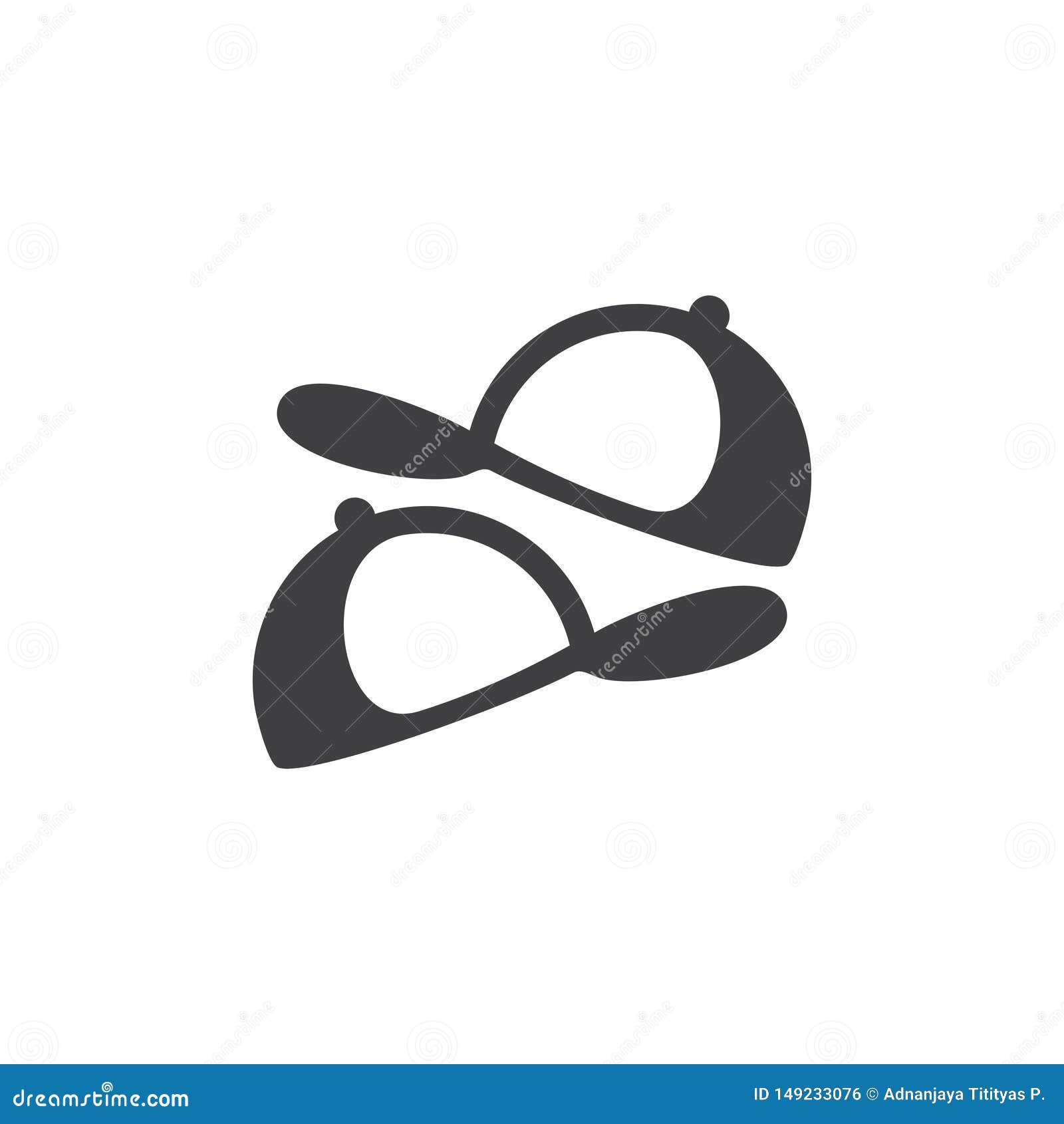 Simple Hat Symbol Decoration Vector Stock Vector - Illustration of ...