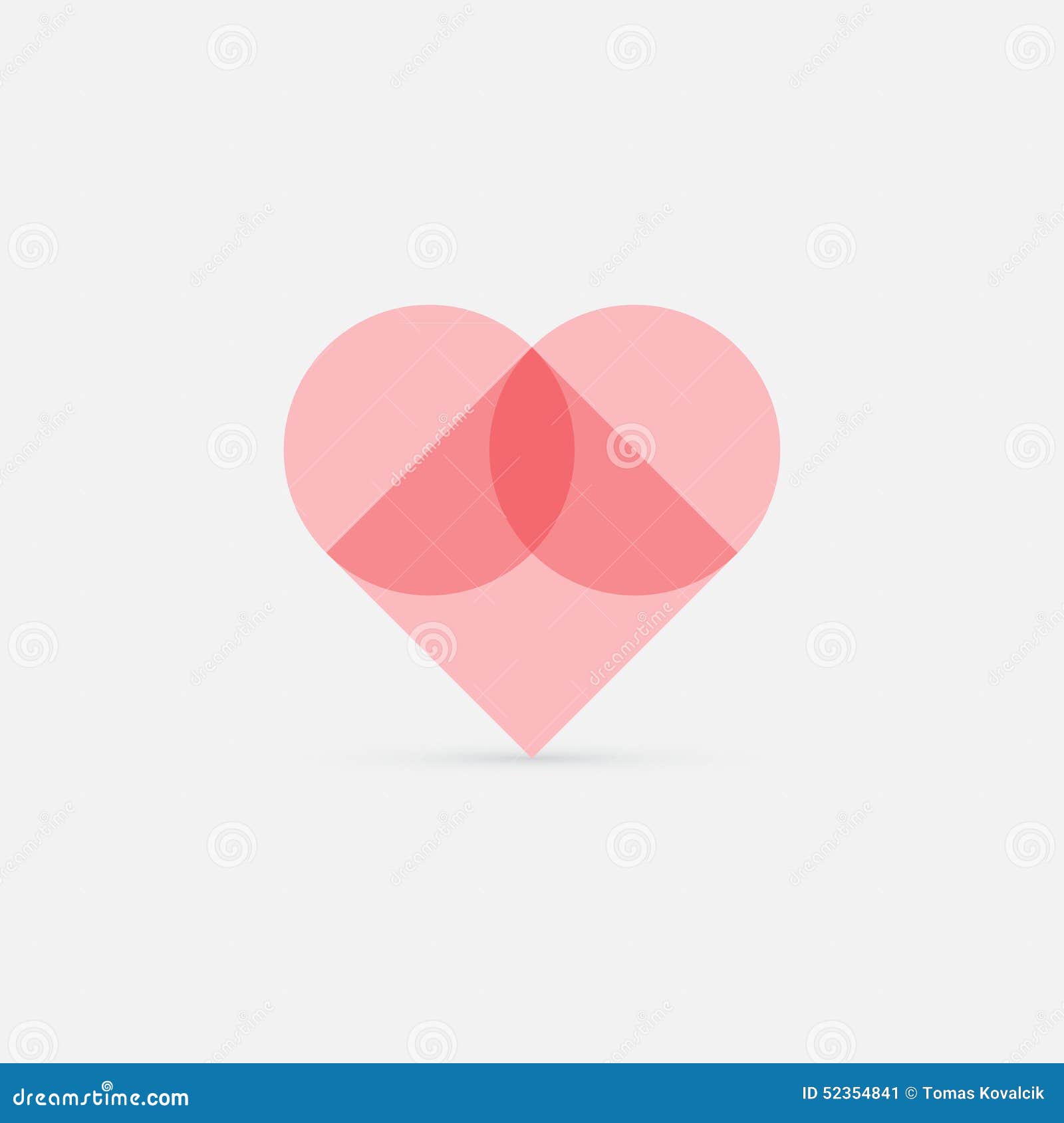 Simple heart stock vector. Illustration of decoration - 52354841