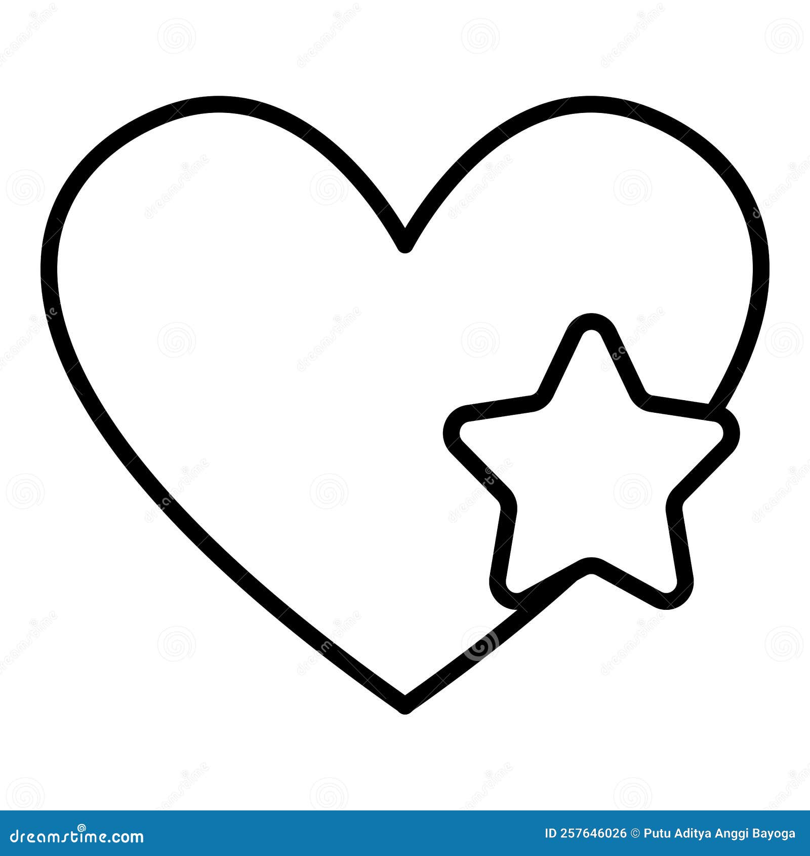 Simple heart icon stock vector. Illustration of cartoon - 257646026