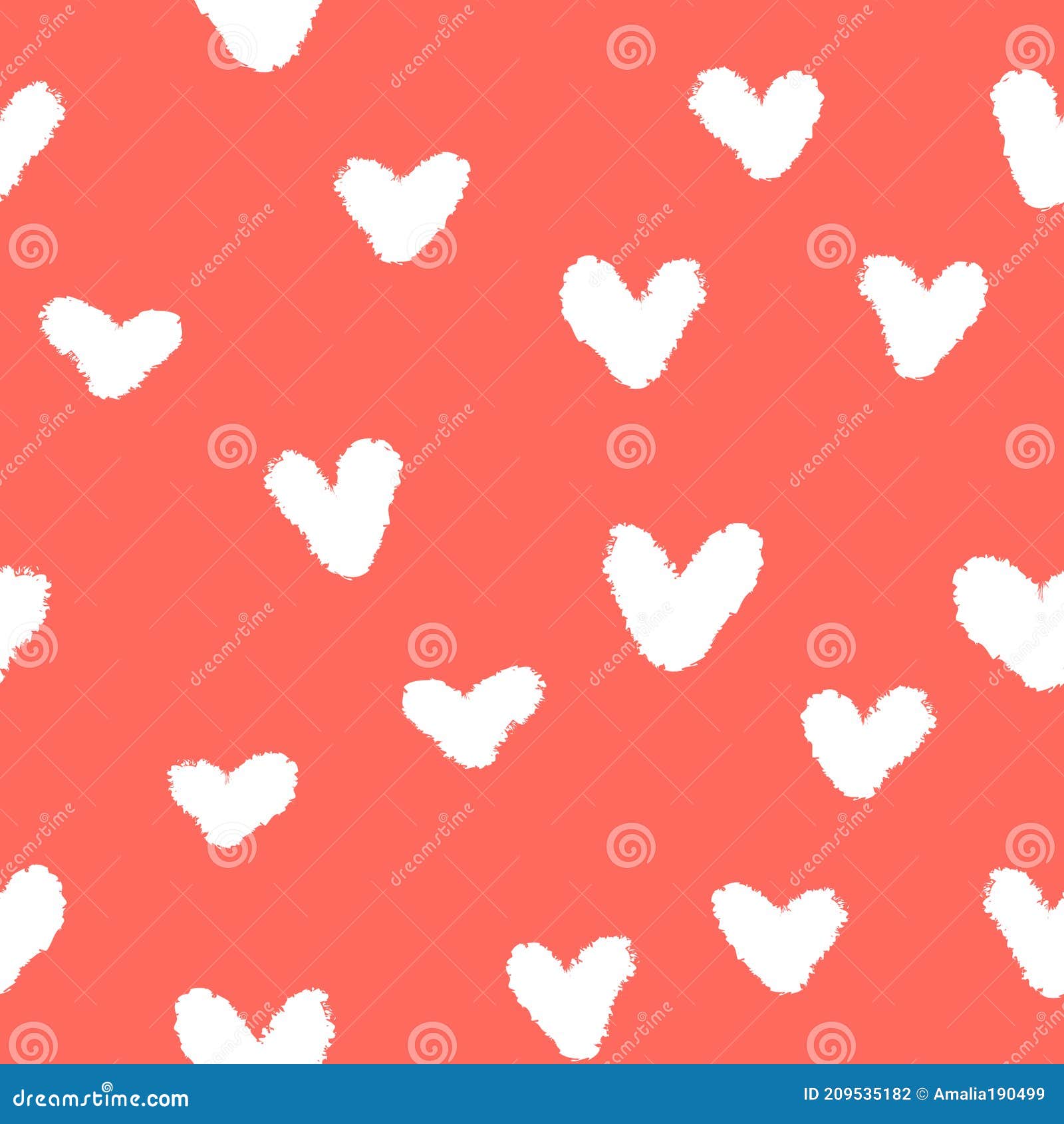 Simple Heart Shape Repeat Pattern Design Stock Vector - Illustration of ...