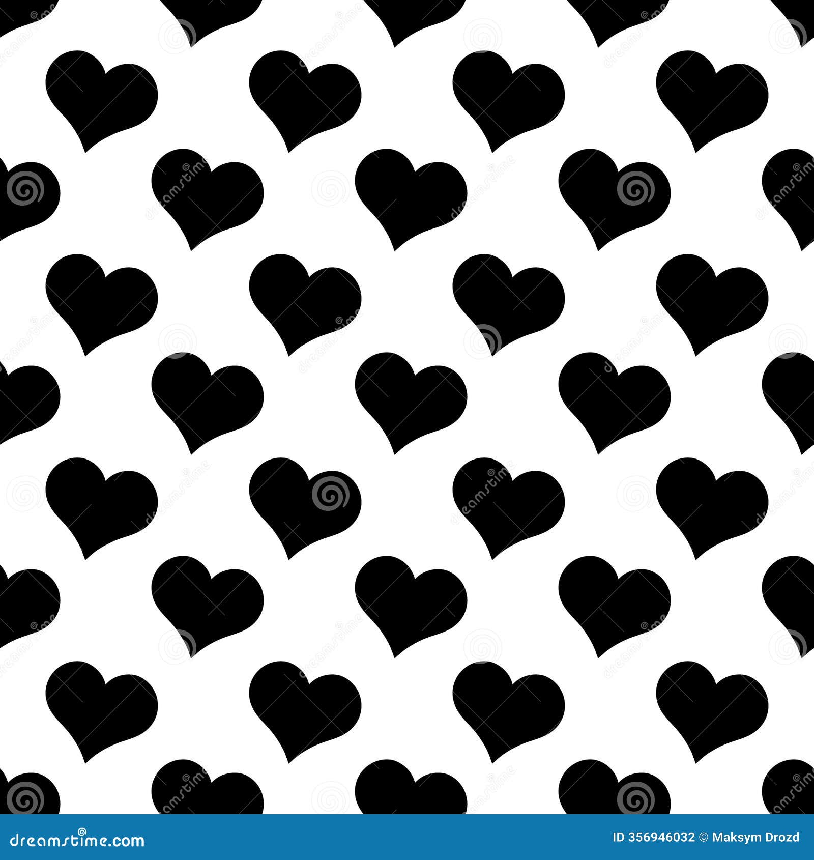 Simple Red Heart Sharp Vector Seamless Pattern And Pink Color Card ...