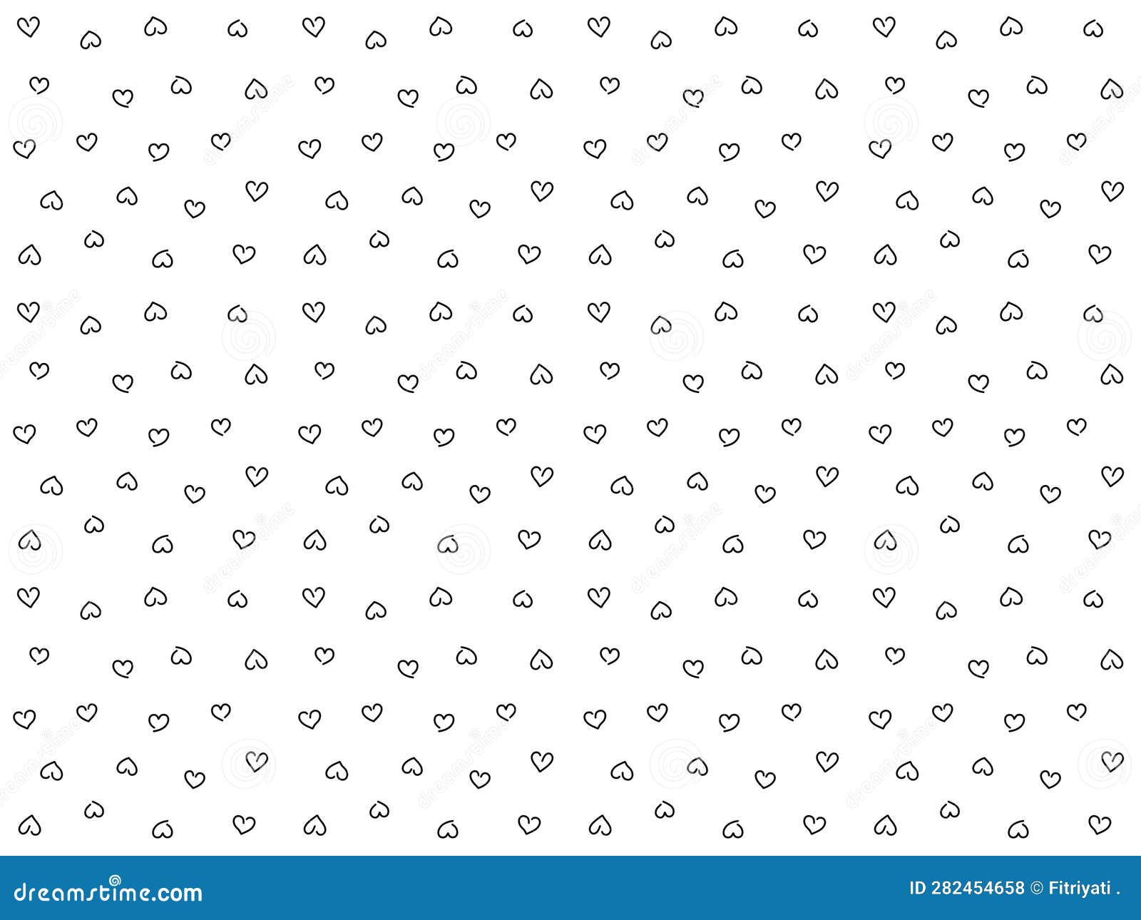 Simple Heart Shape Seamless Pattern Stock Illustration - Illustration ...