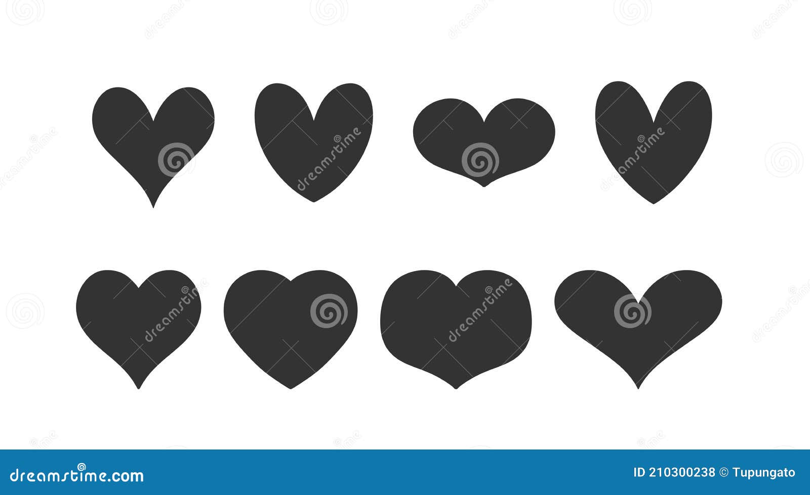 Simple heart shape vector stock illustration. Illustration of element ...