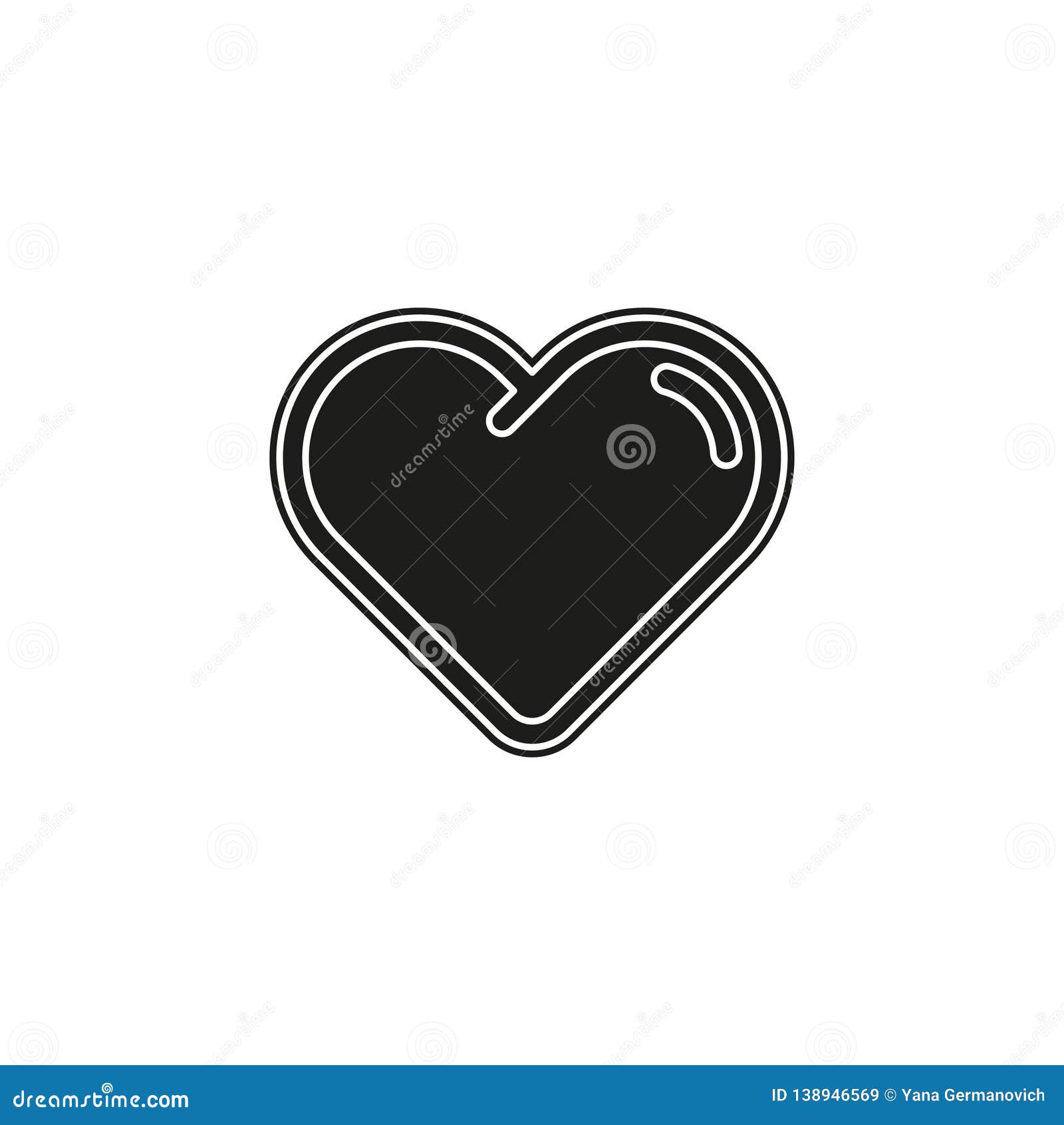 Simple Hearth Vector Icon stock illustration. Illustration of medical ...