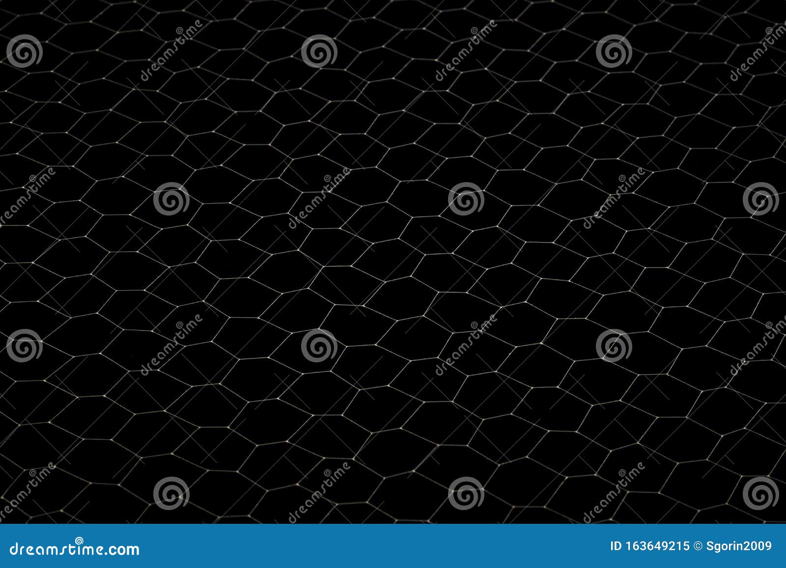 Dark Hexagonal Honeycomb Shaped Background Stock Image - Image of ...