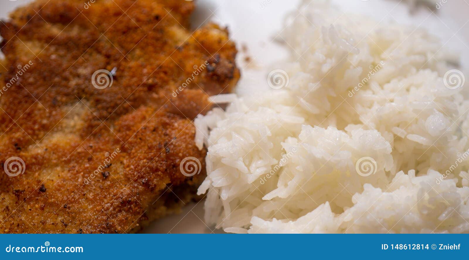 Simple Home Cooking for a Bachelor from a Breaded and Pan-fried ...