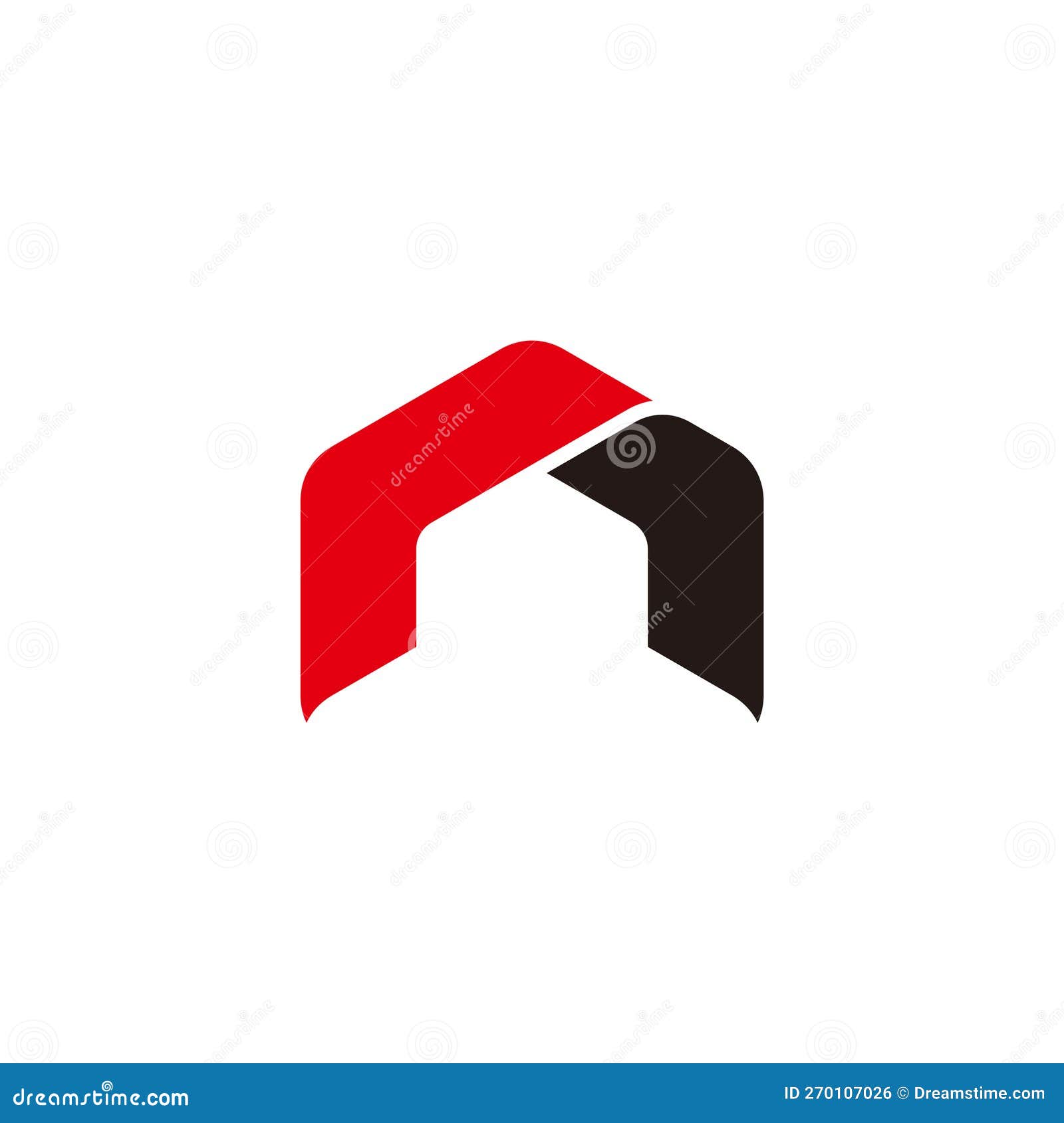 Simple Home Factory Arrow Symbol Logo Vector Stock Vector ...