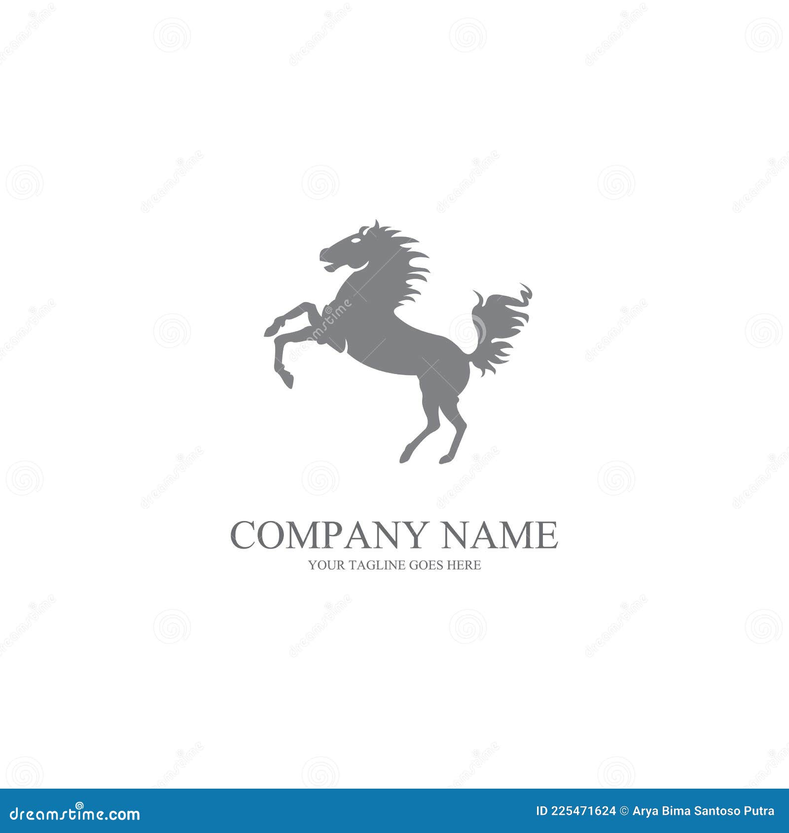 Simple Horse Icon Vector Logo Free Stock Illustration - Illustration of ...