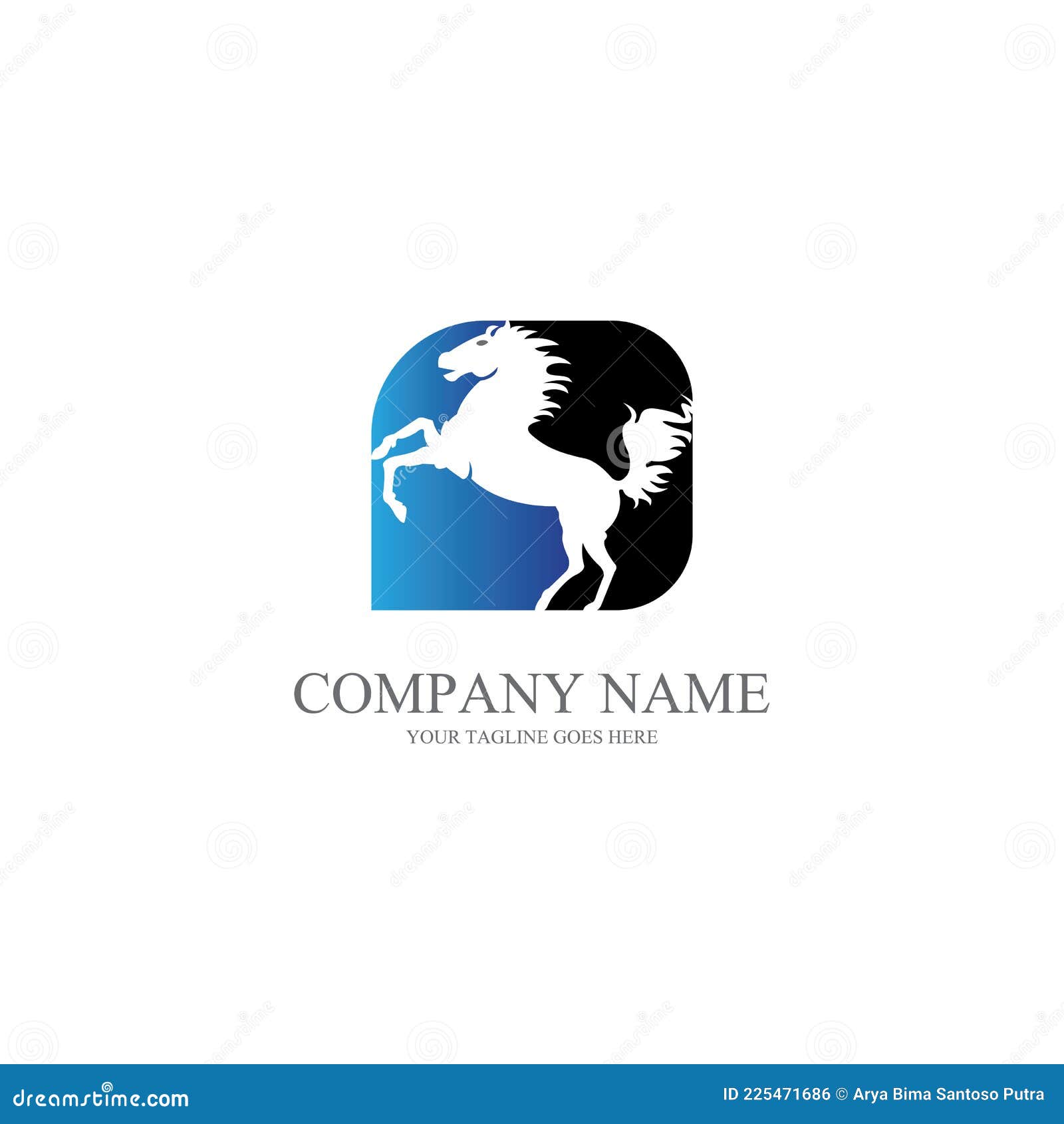 Simple Horse Icon Vector Logo Free Stock Illustration - Illustration of ...