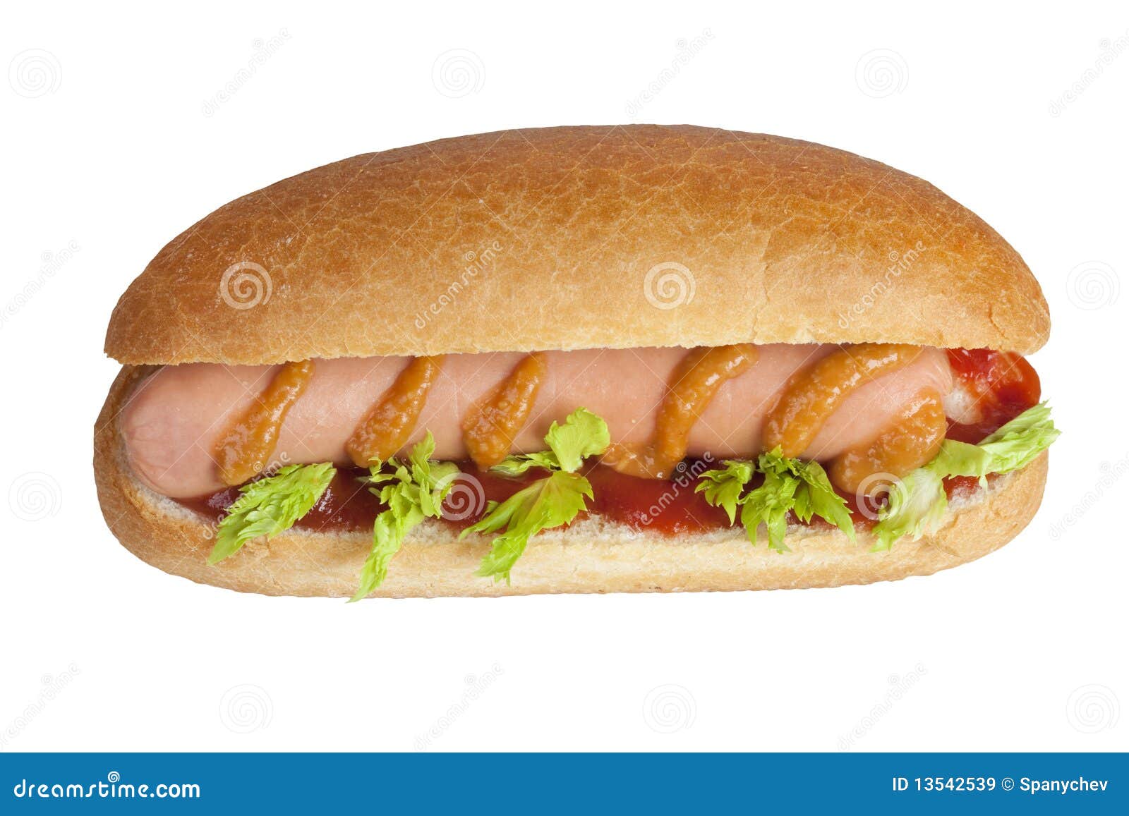 Simple hot dog stock image. Image of clipart, eating - 13542539
