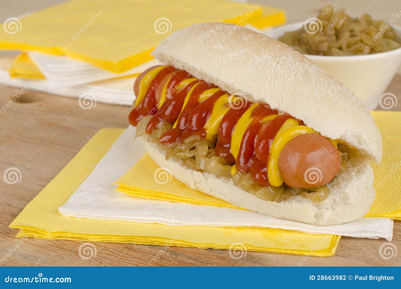 Simple Hot Dog stock photo. Image of bread, hotdog, meal - 28663982