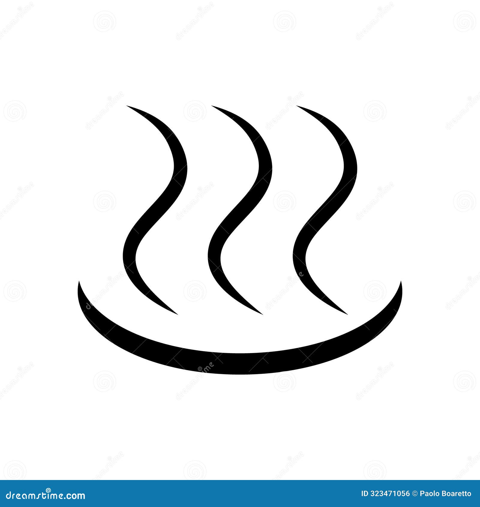 Simple Hot Spring Icon. Onsen. Vector Royalty-Free Stock Image ...