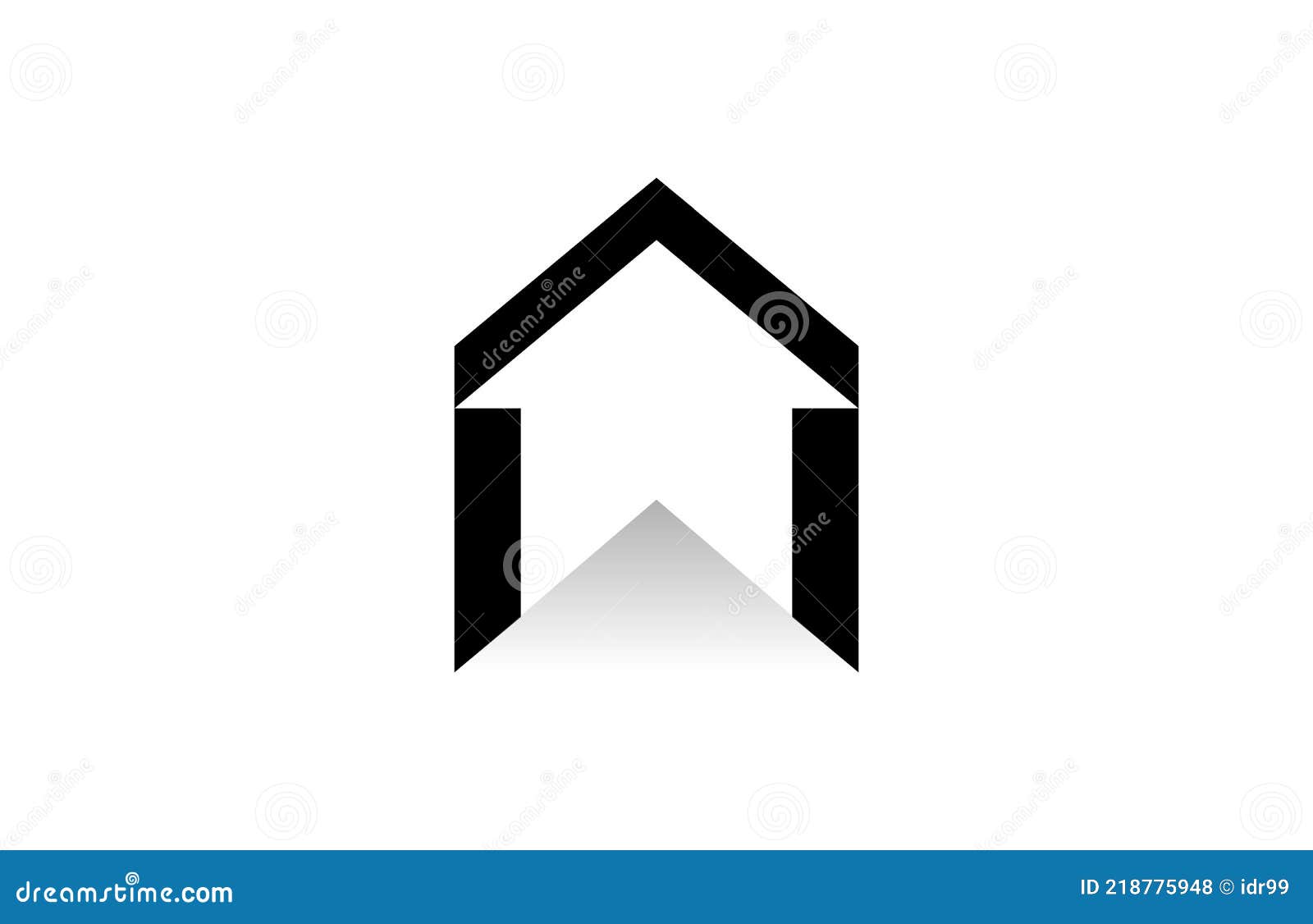 SIMPLE HOUSE ARROW LOGO DESIGN Stock Illustration - Illustration of ...