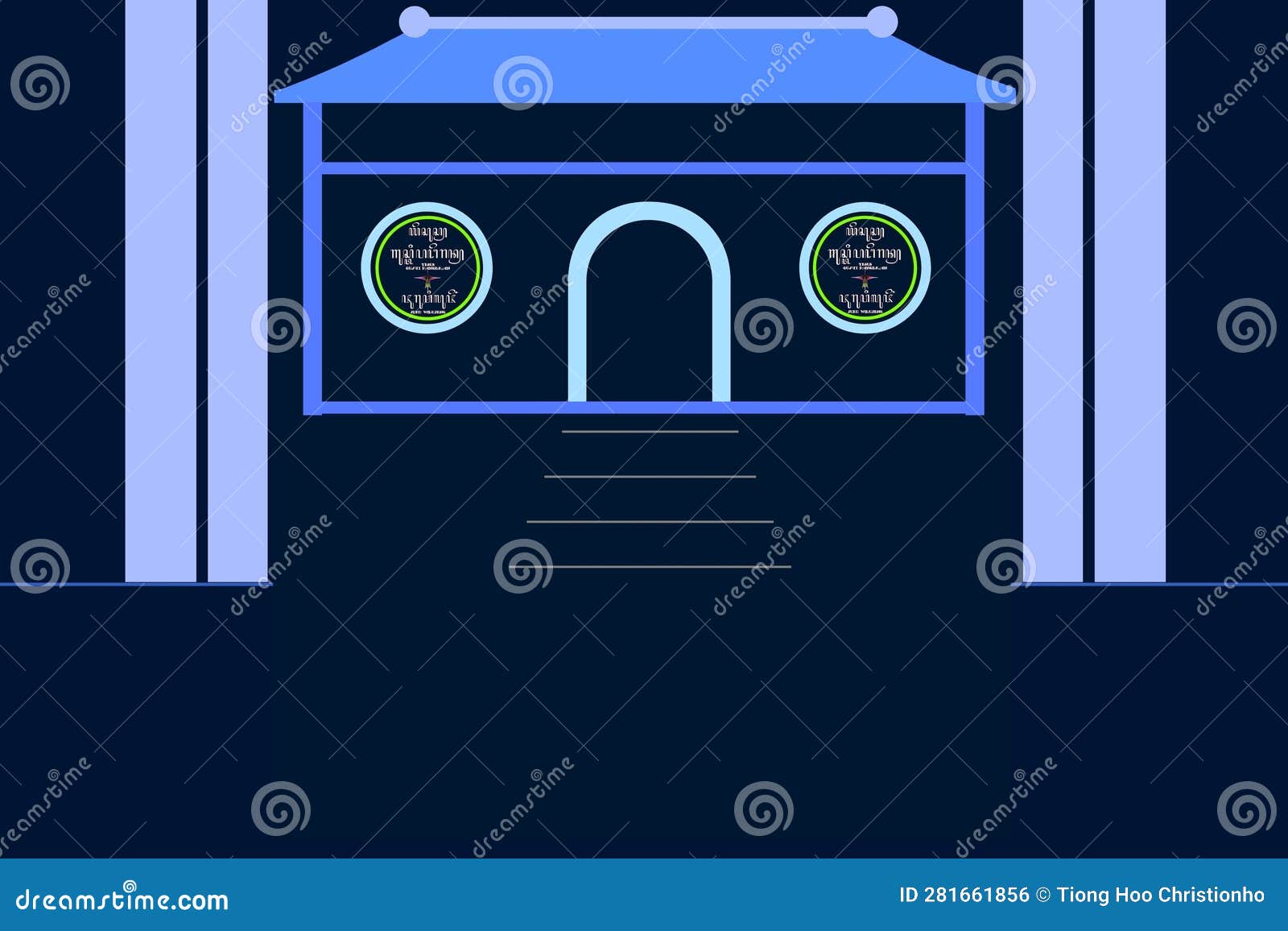 Simple House Design in Cartoon Style Stock Illustration - Illustration ...