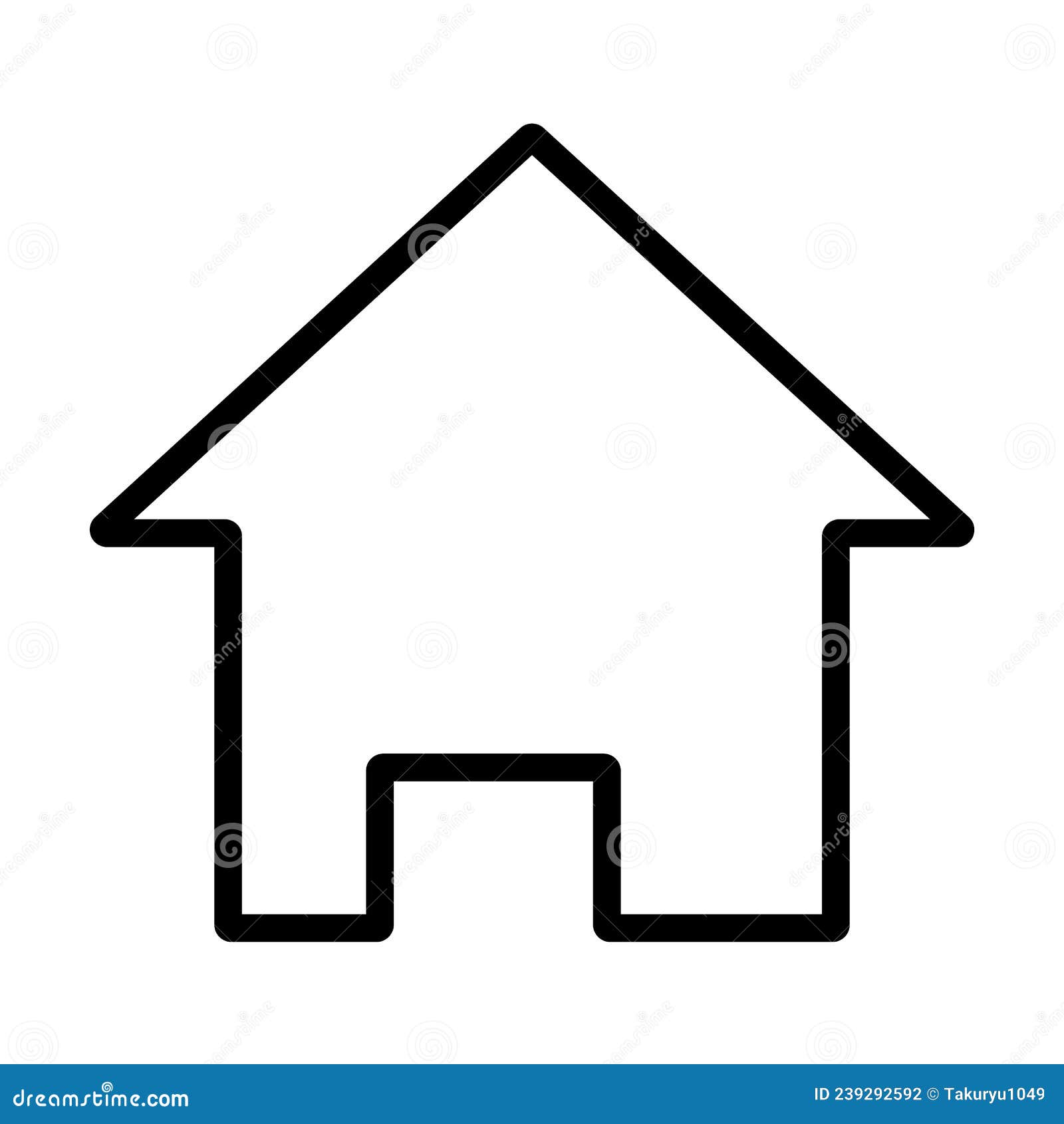 A Simple House Icon. Vector. Stock Vector - Illustration of ikon ...