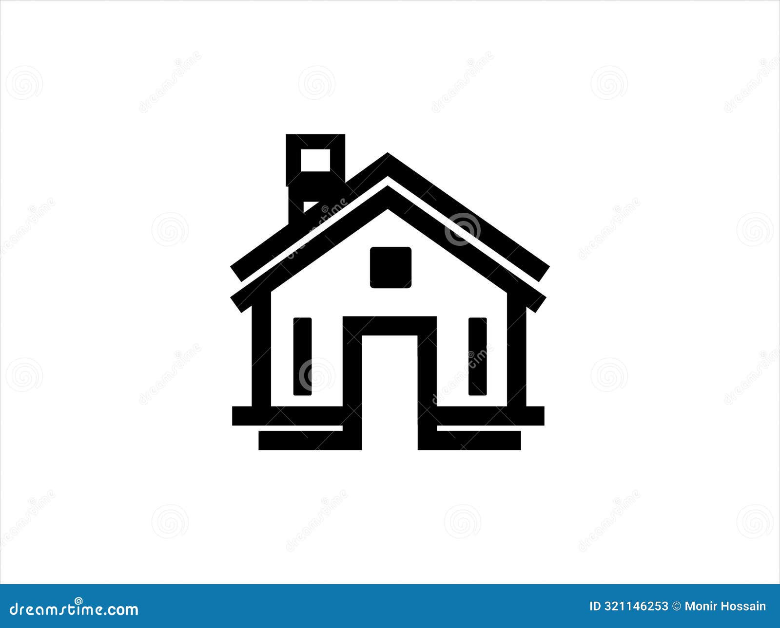 Simple house logo stock vector. Illustration of creation - 321146253