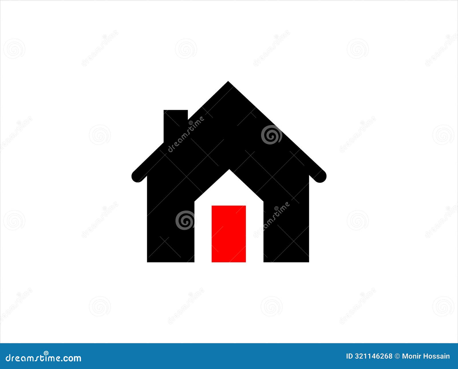 Simple house logo stock vector. Illustration of finance - 321146268