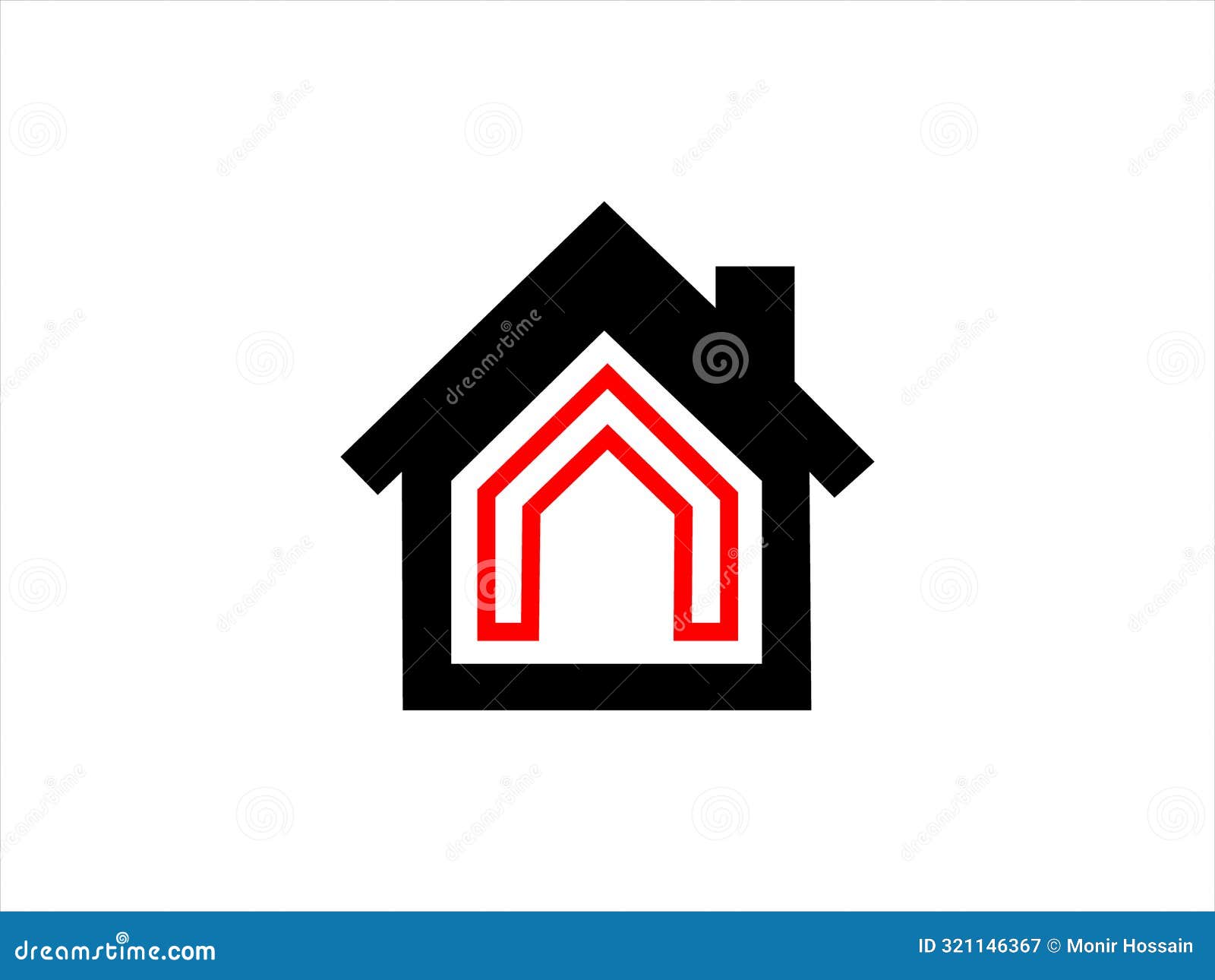 Simple house logo stock vector. Illustration of mortgage - 321146367