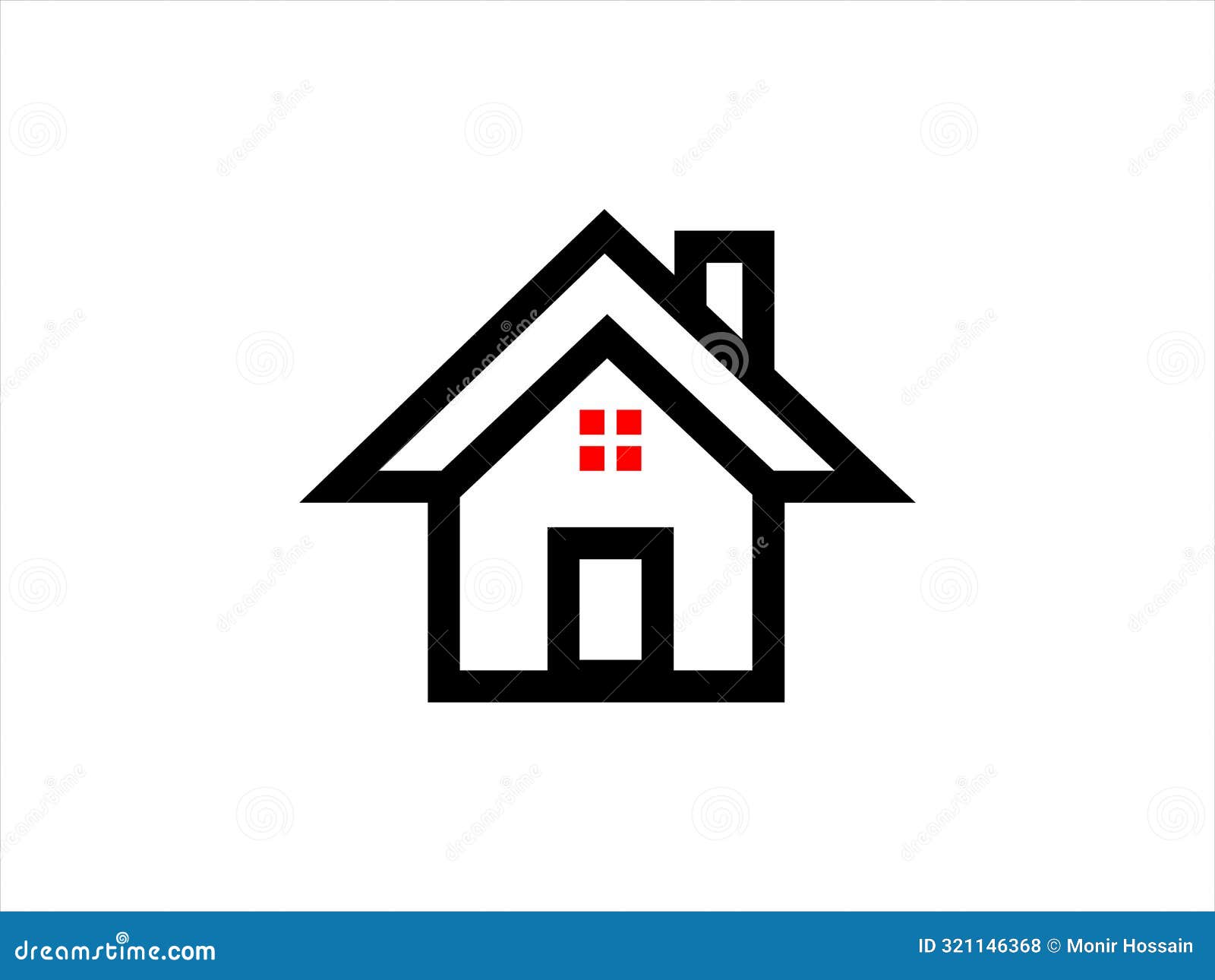 Simple house logo stock vector. Illustration of simple - 321146368