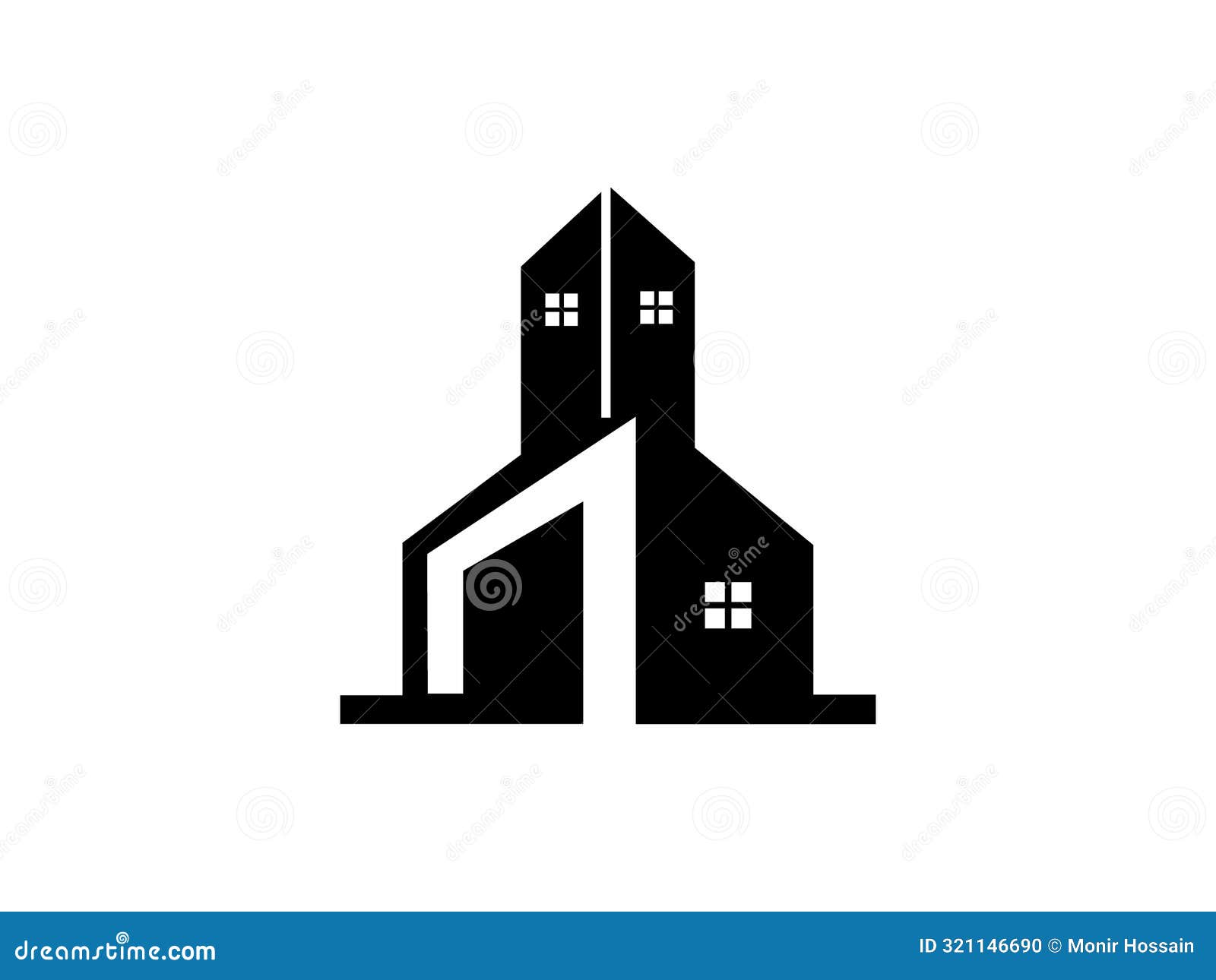 Simple house logo stock vector. Illustration of roof - 321146690