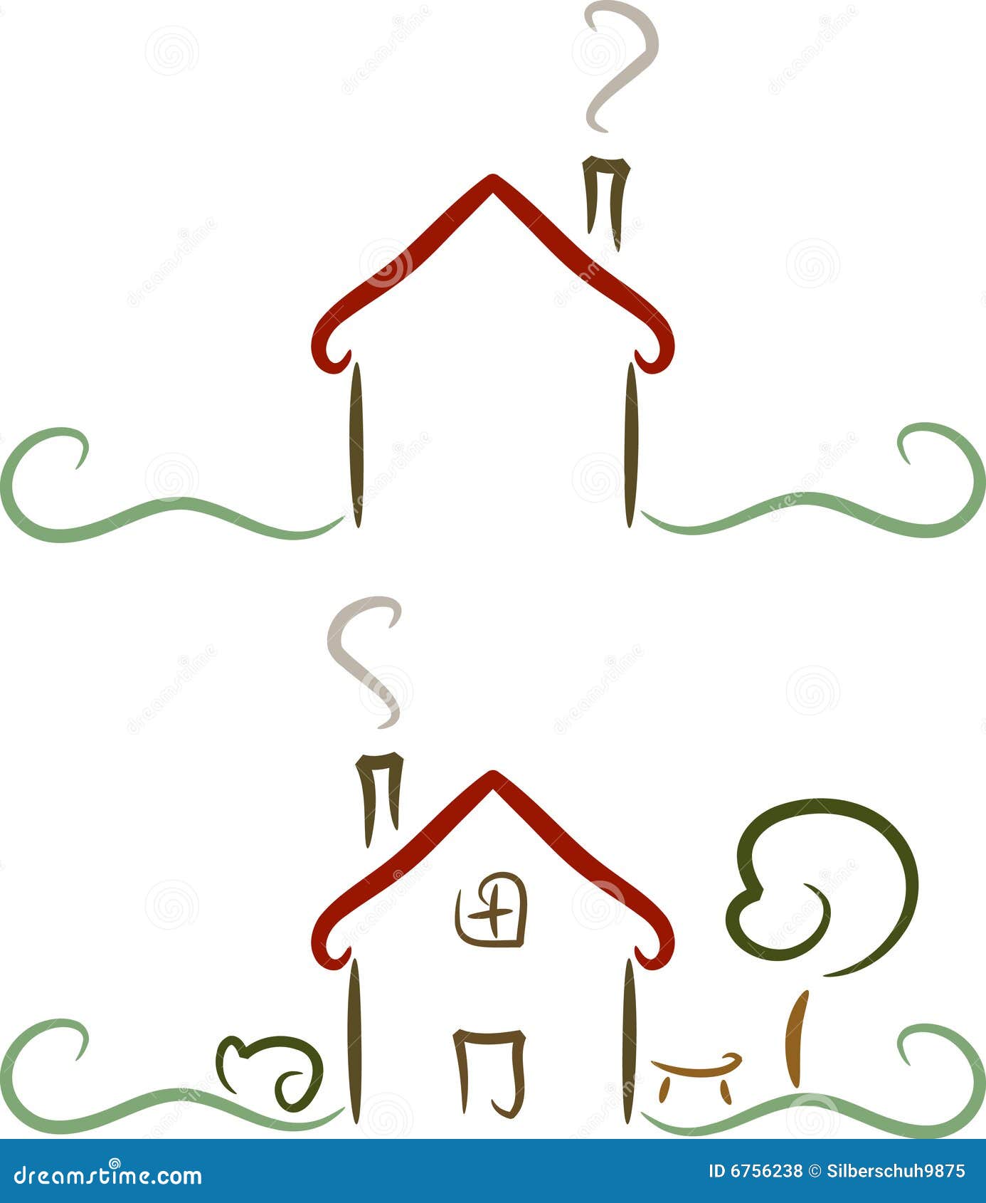 Simple House Logo Illustration Stock Vector - Illustration of residence ...