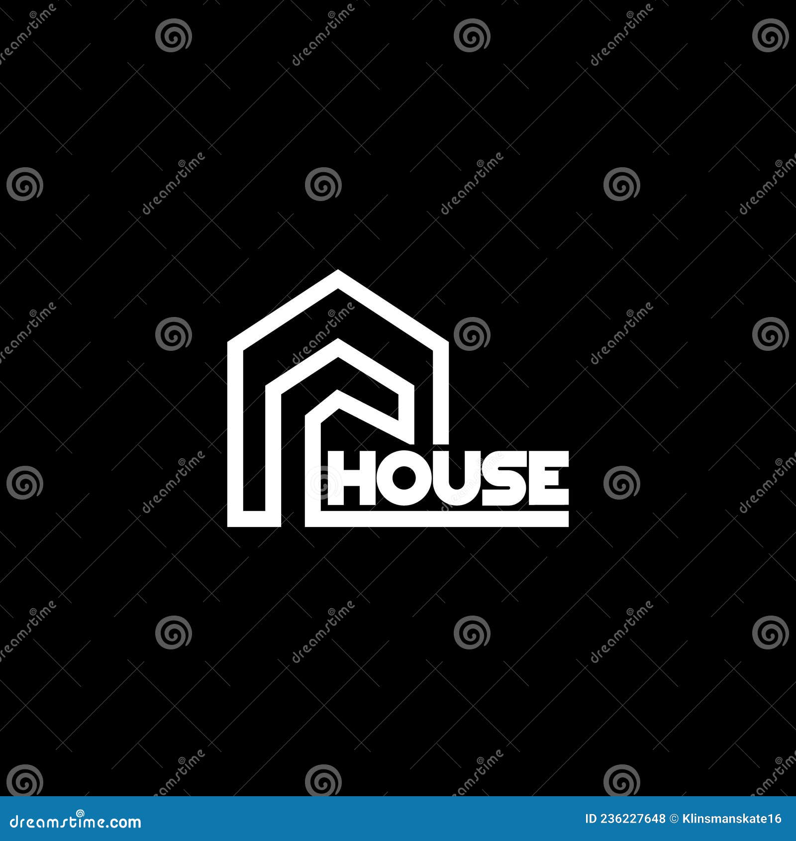 Simple House Logo Template Design Stock Vector - Illustration of logo ...