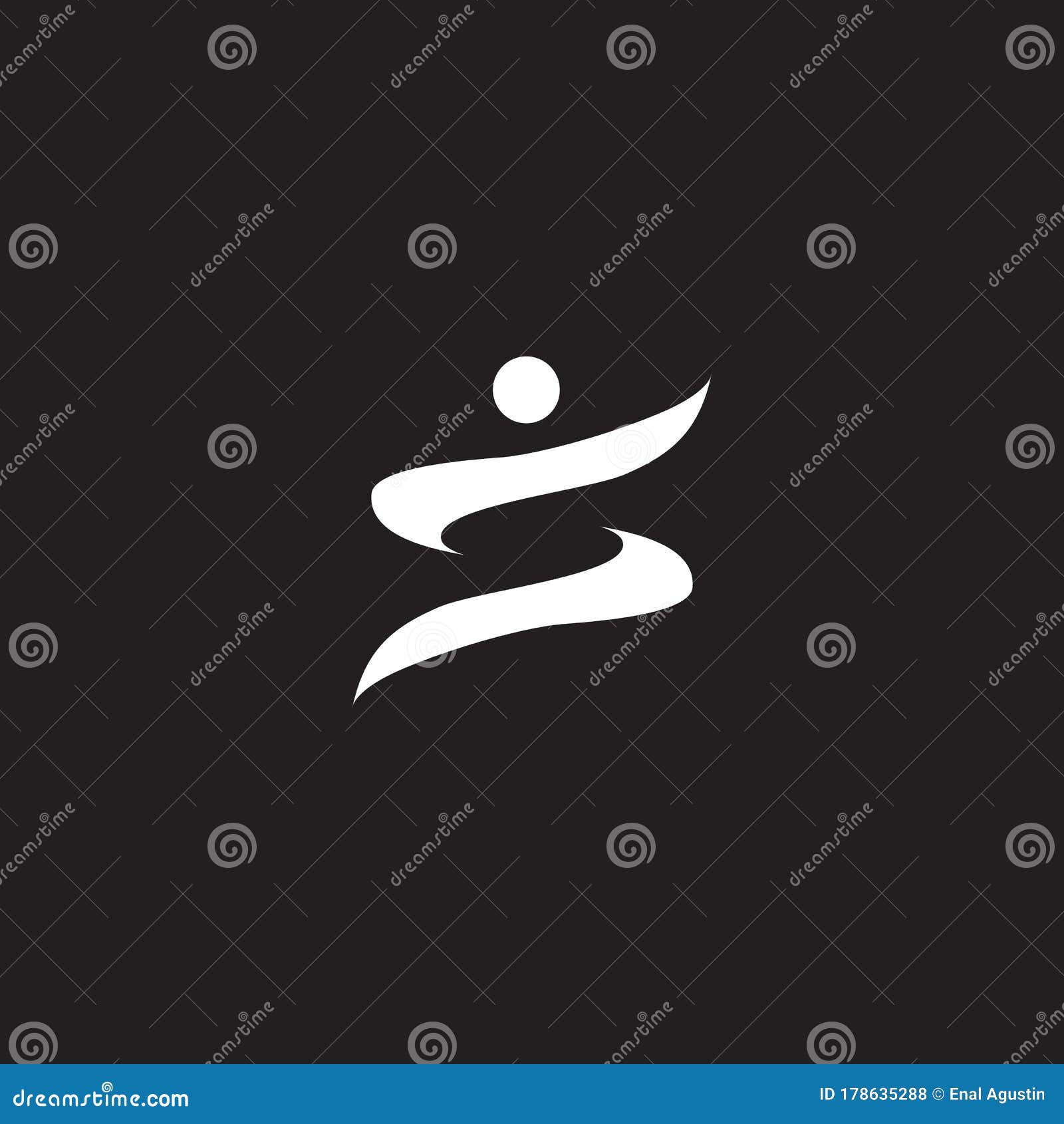 Simple Human Character Logo Design Stock Vector - Illustration of ...