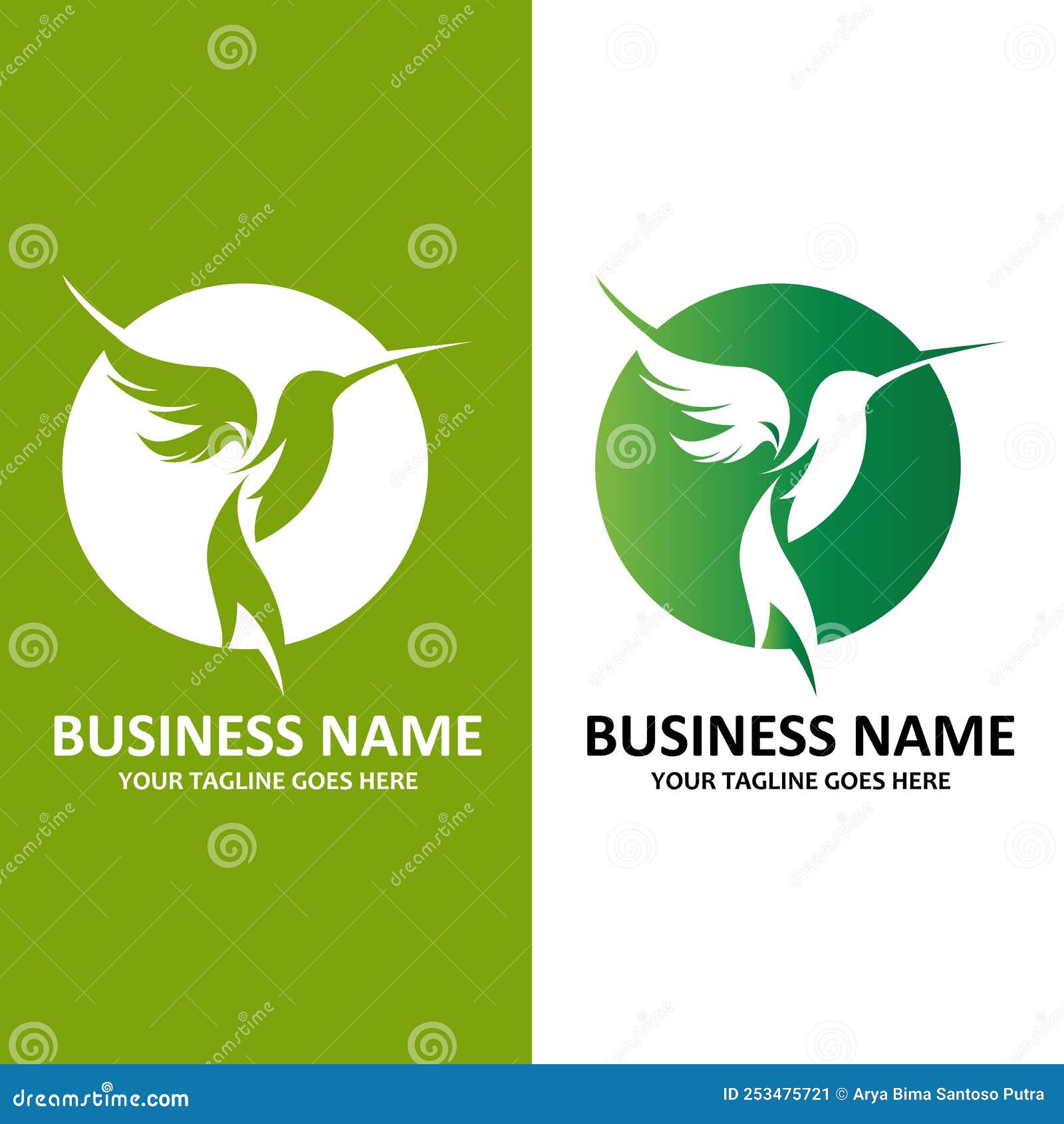 Simple Hummingbird Symbol Vector Logo Stock Vector - Illustration of ...