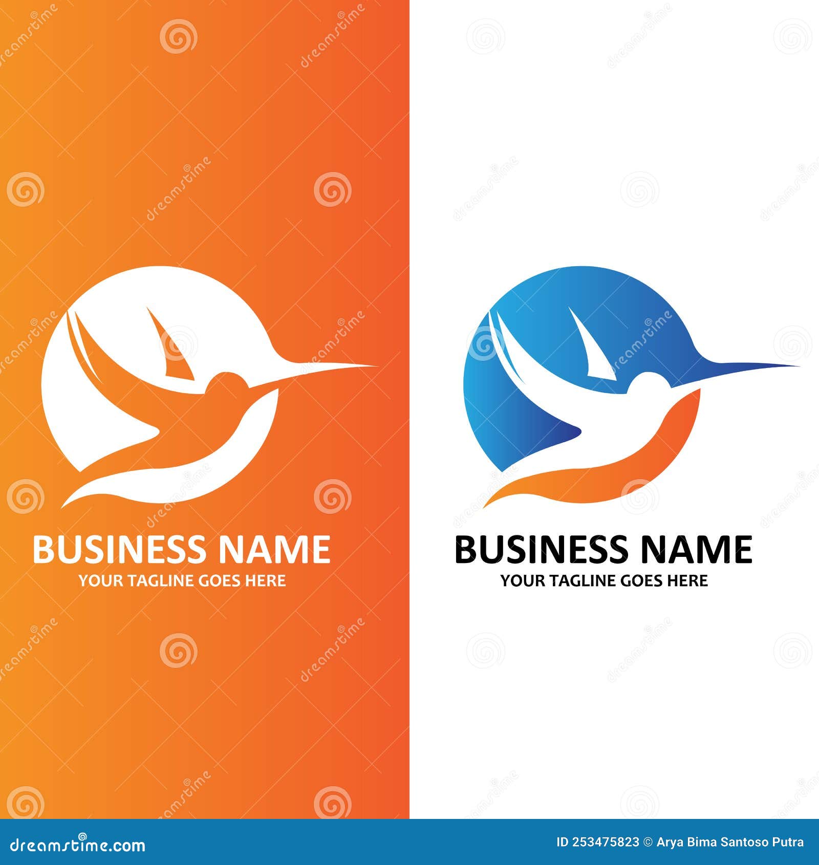 Simple Hummingbird Symbol Vector Logo Stock Vector - Illustration of ...