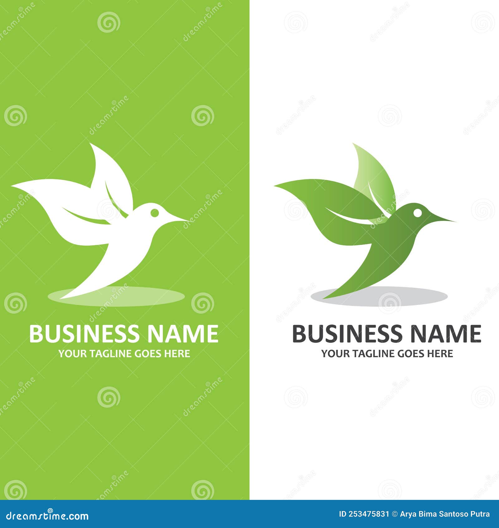 Simple Hummingbird Symbol Vector Logo Stock Vector - Illustration of ...